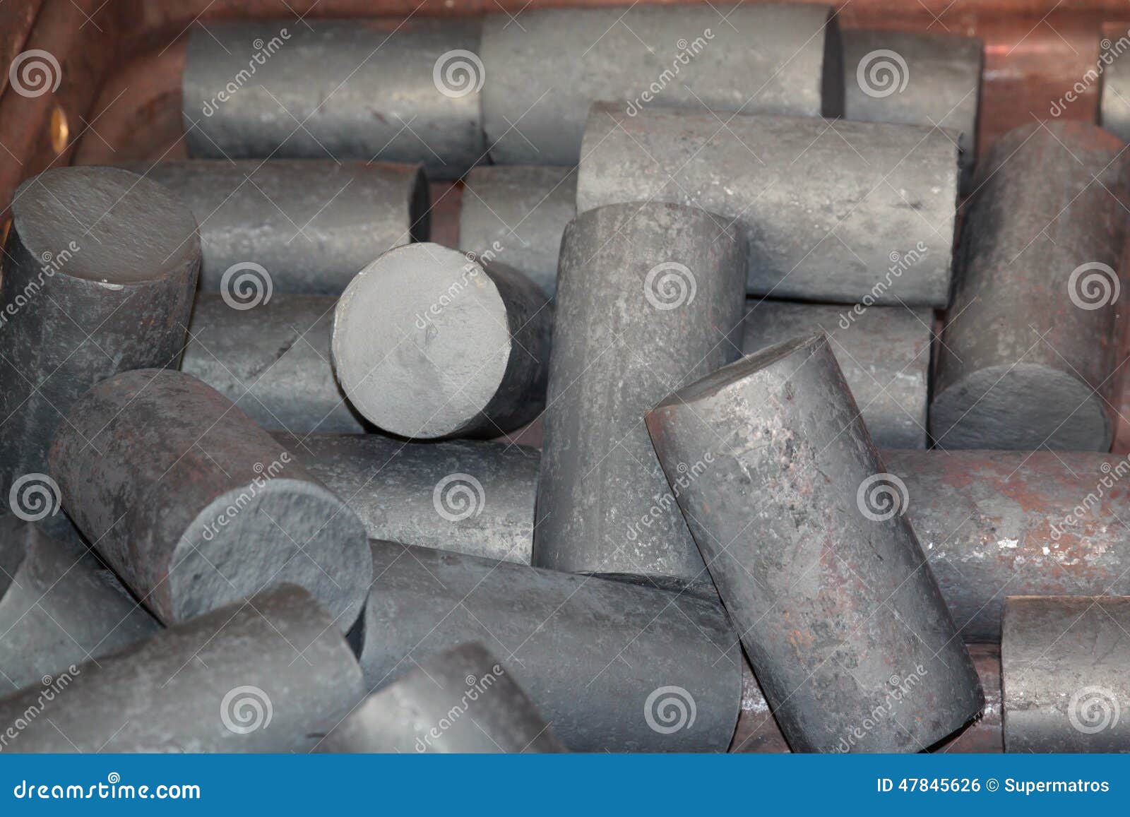 Round billet of metal stock photo. Image of metal, materials - 47845626