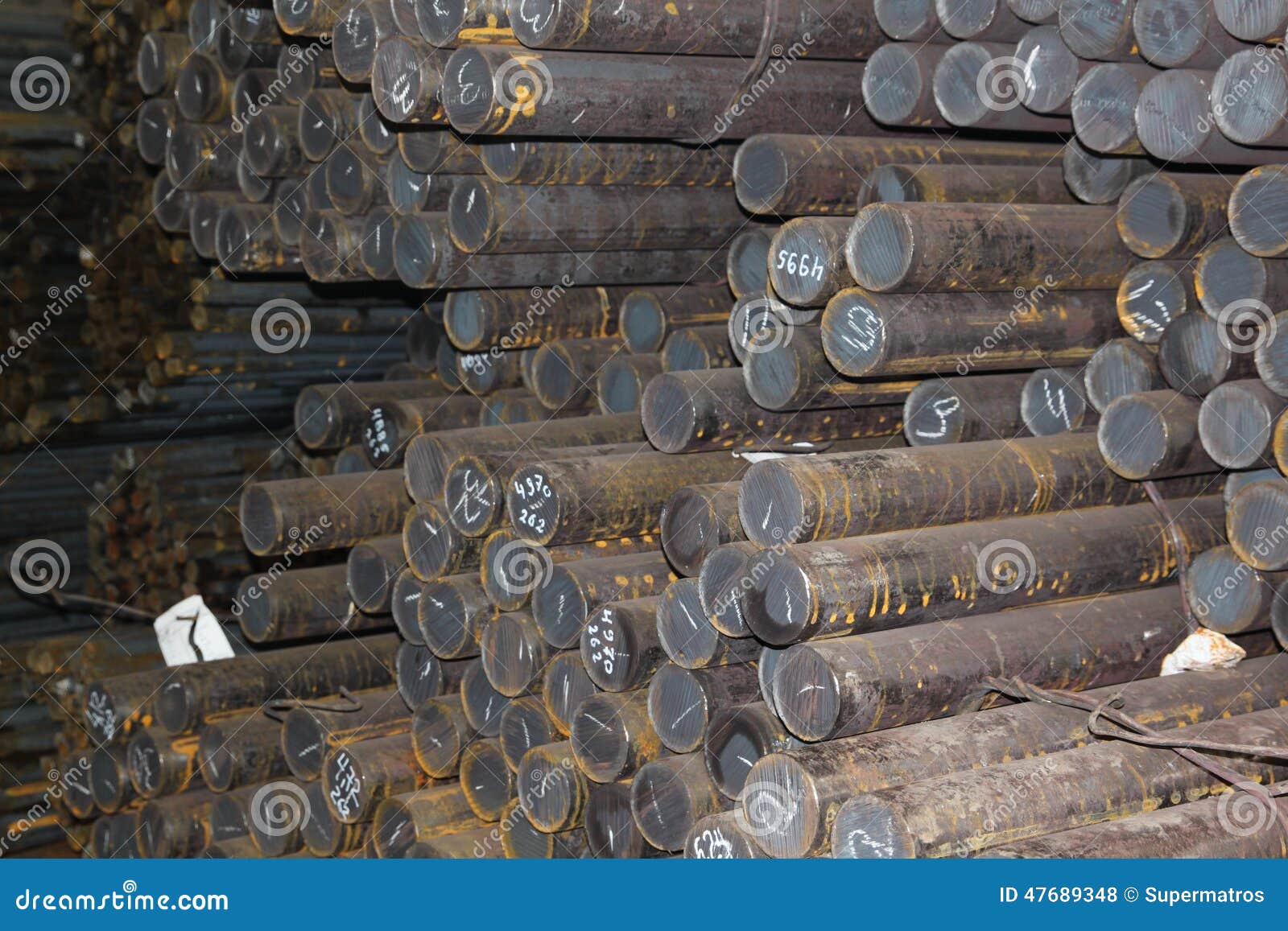 Round billet rods stock photo. Image of metal, material - 47689348