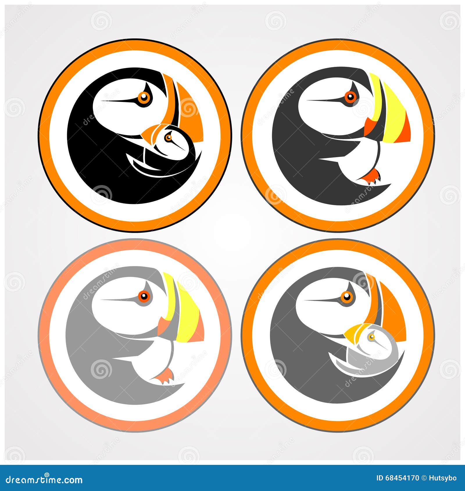 Round bird stock vector. Illustration of chick, formative - 68454170