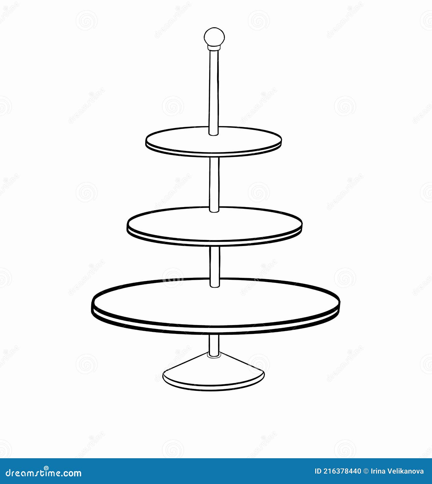 Round Black Display Vector Illustration Isolated on White Stock Vector ...