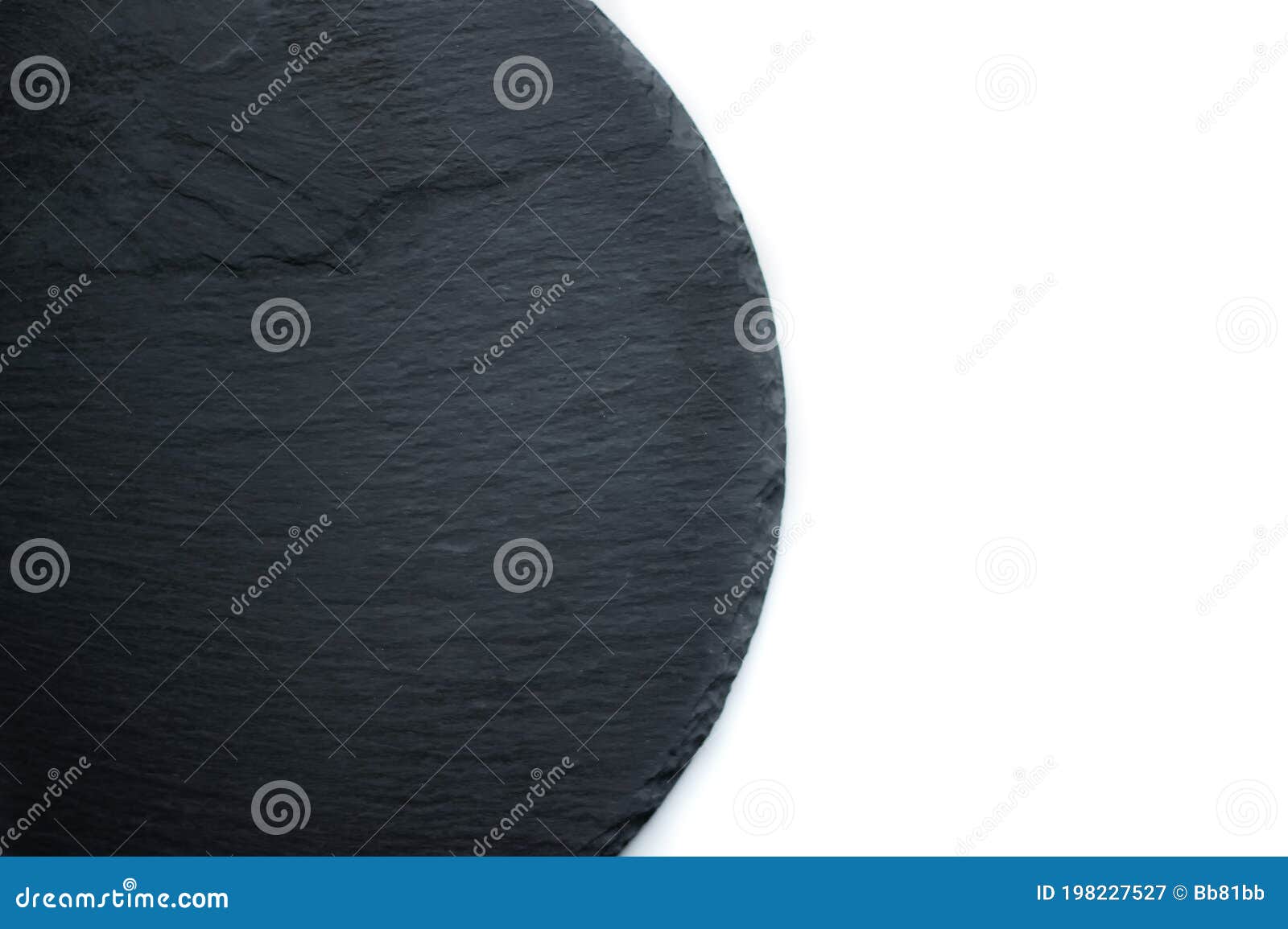 Round black slate board stock image. Image of background - 198227527