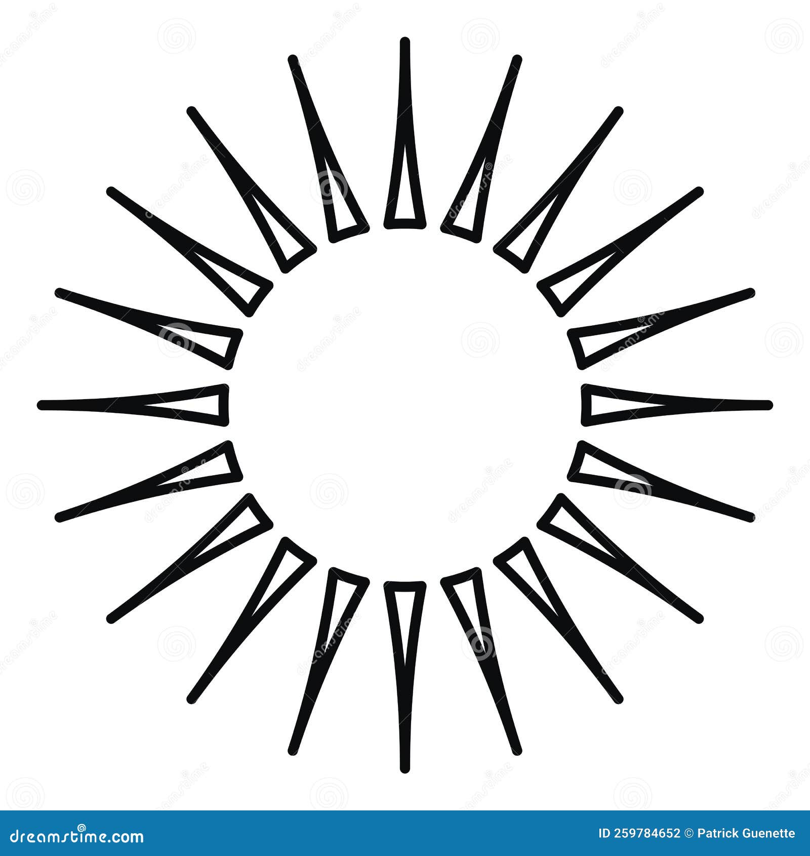 Round Black Sun with Rays, Icon Stock Vector - Illustration of graphic ...