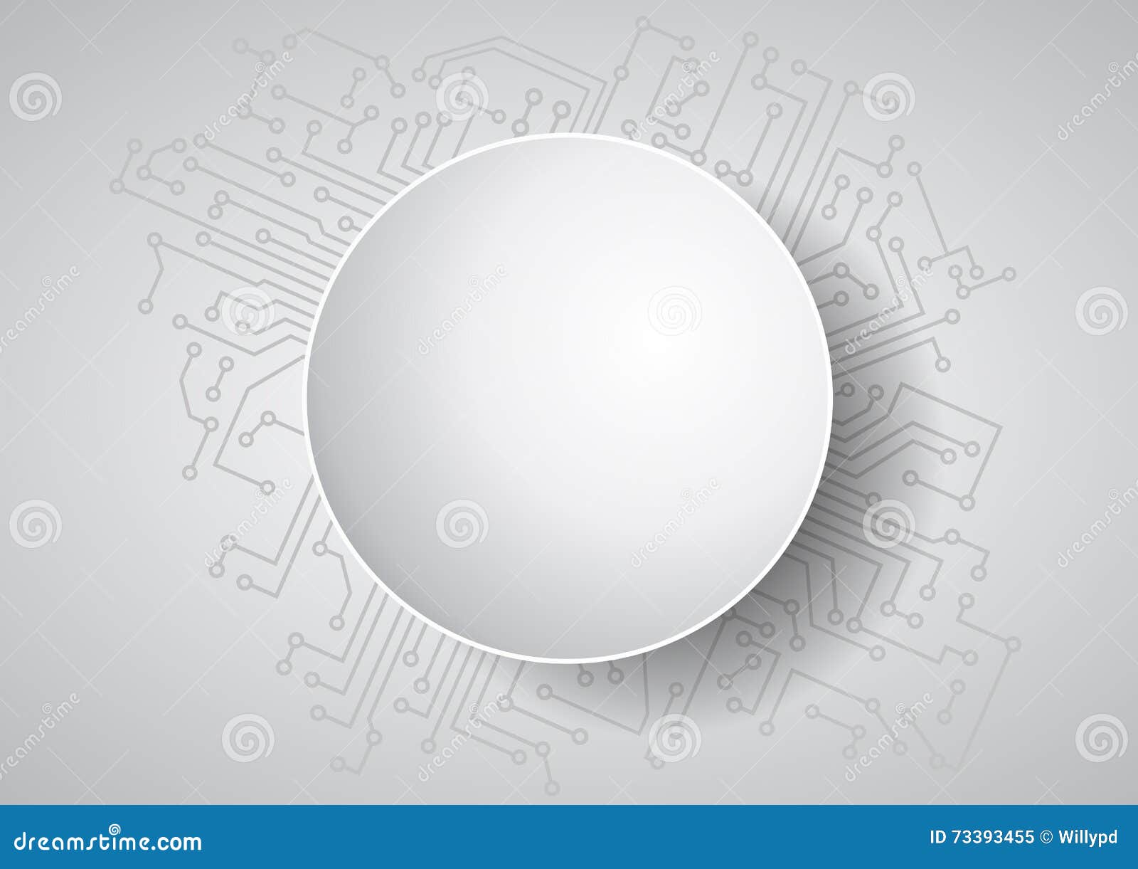 Round blank circuit stock vector. Illustration of energy - 73393455