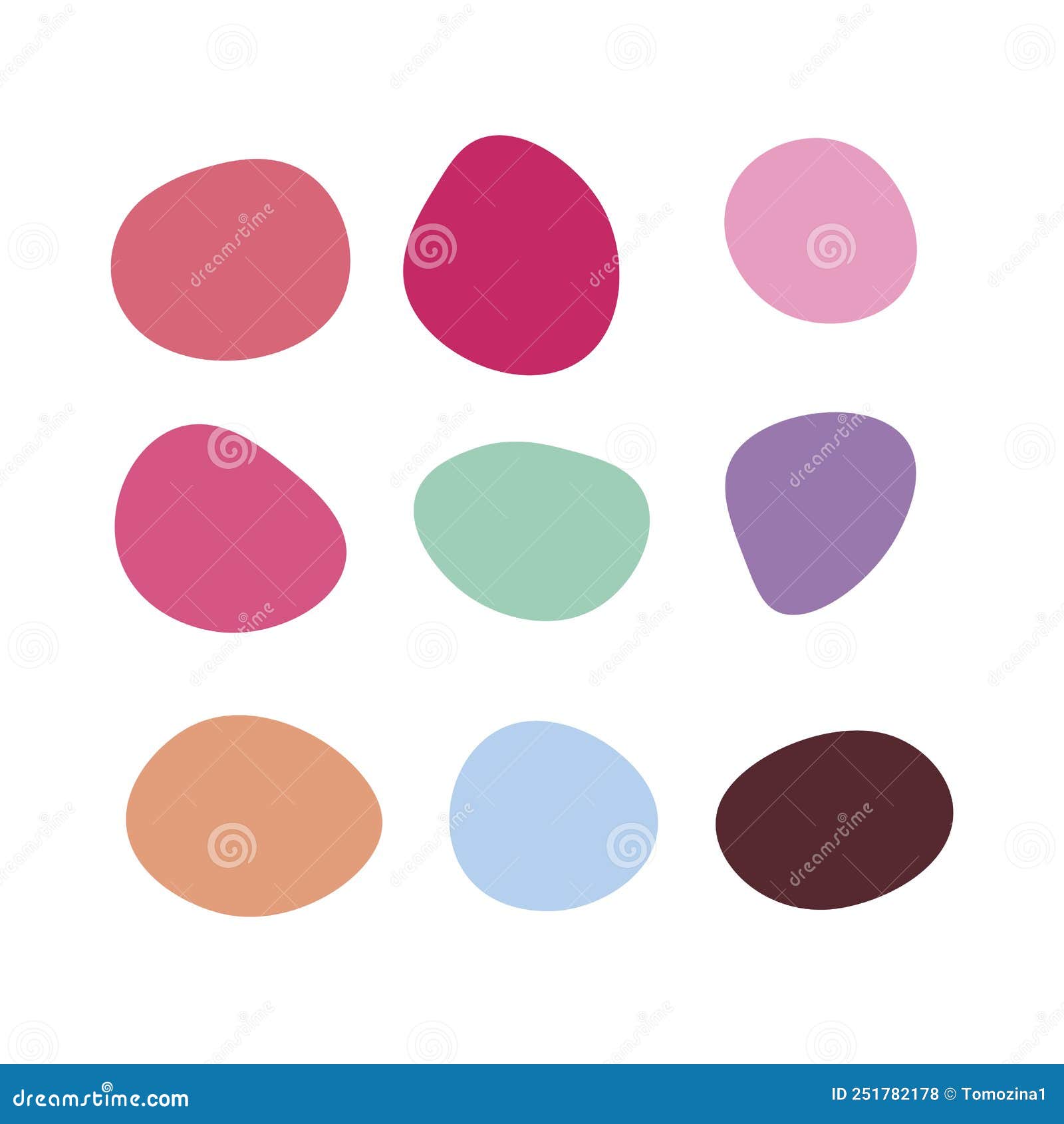 Round Blob, Circles, Empty Label Stock Illustration - Illustration of ...