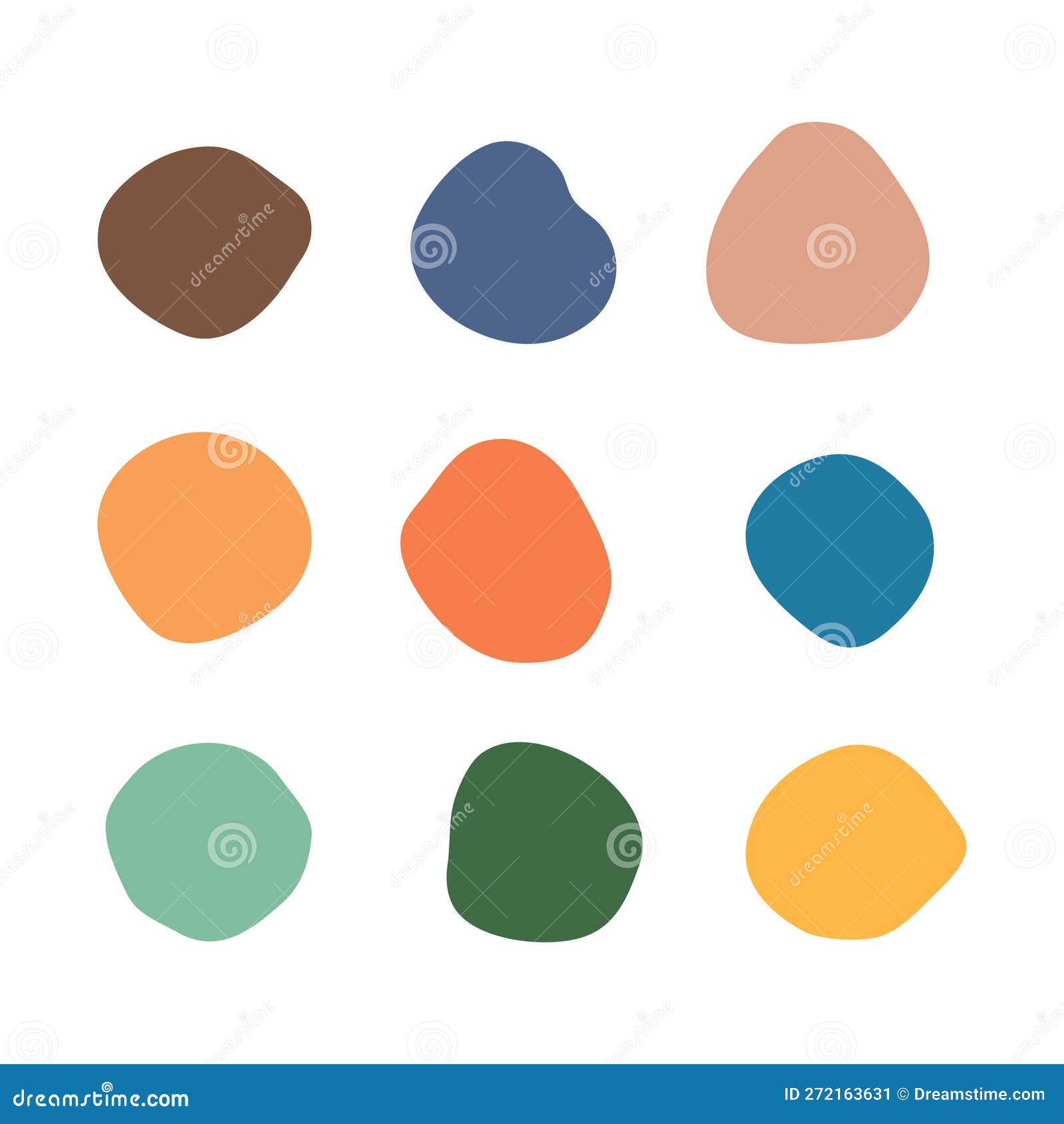 Round blob, circles stock vector. Illustration of natural - 272163631