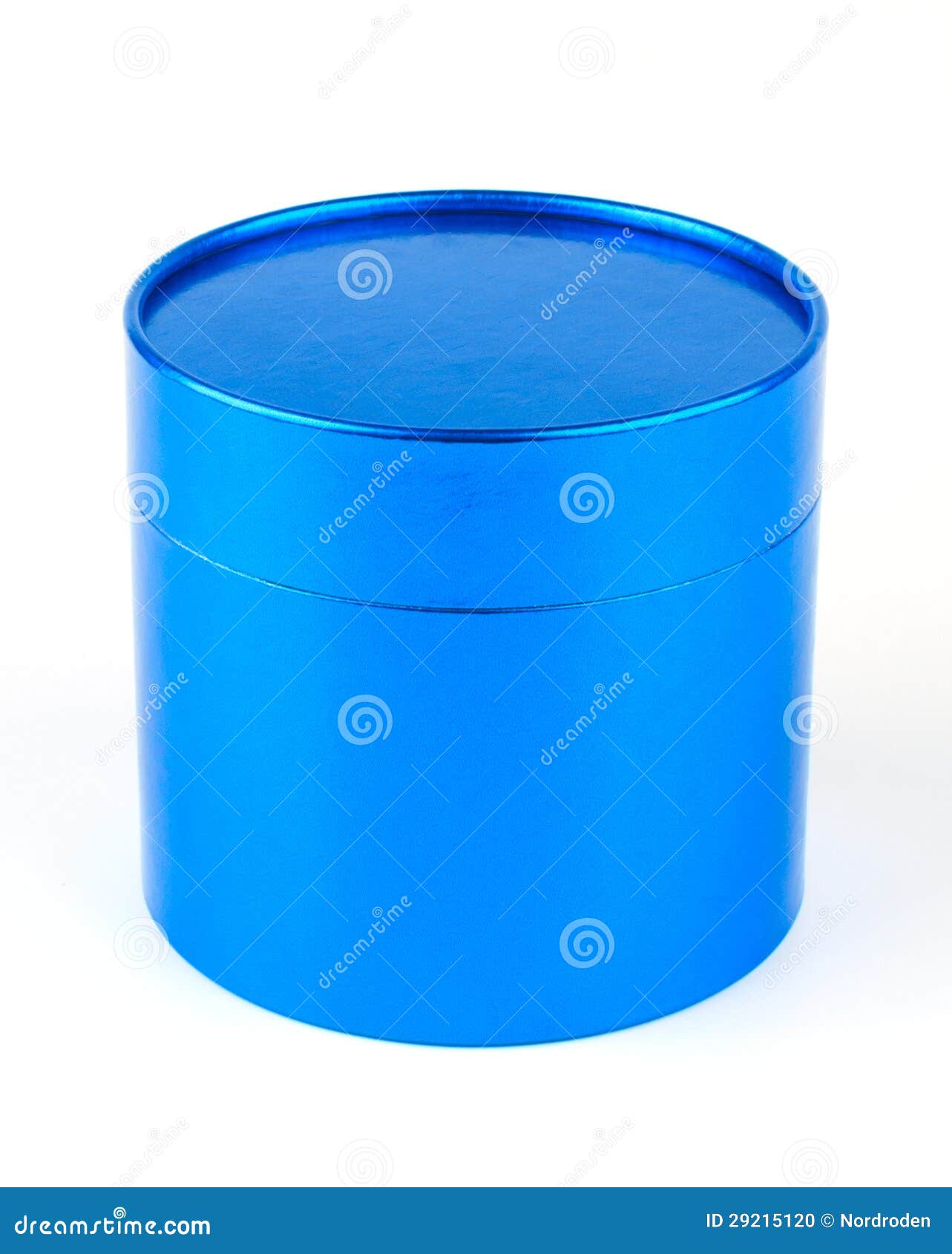 Round blue box stock photo. Image of white, decoration - 29215120