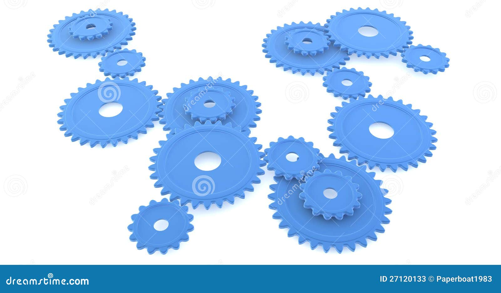 Round Blue Gears stock illustration. Illustration of machine - 27120133