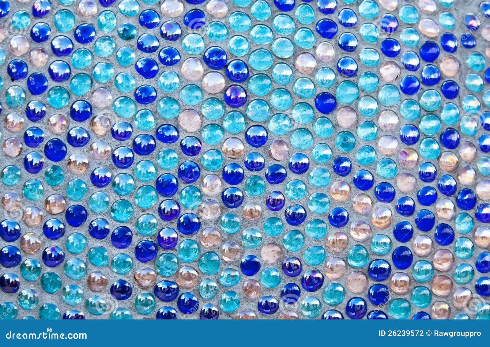 Round Blue Glass Mosaic Pattern Stock Photo - Image of decor, color ...