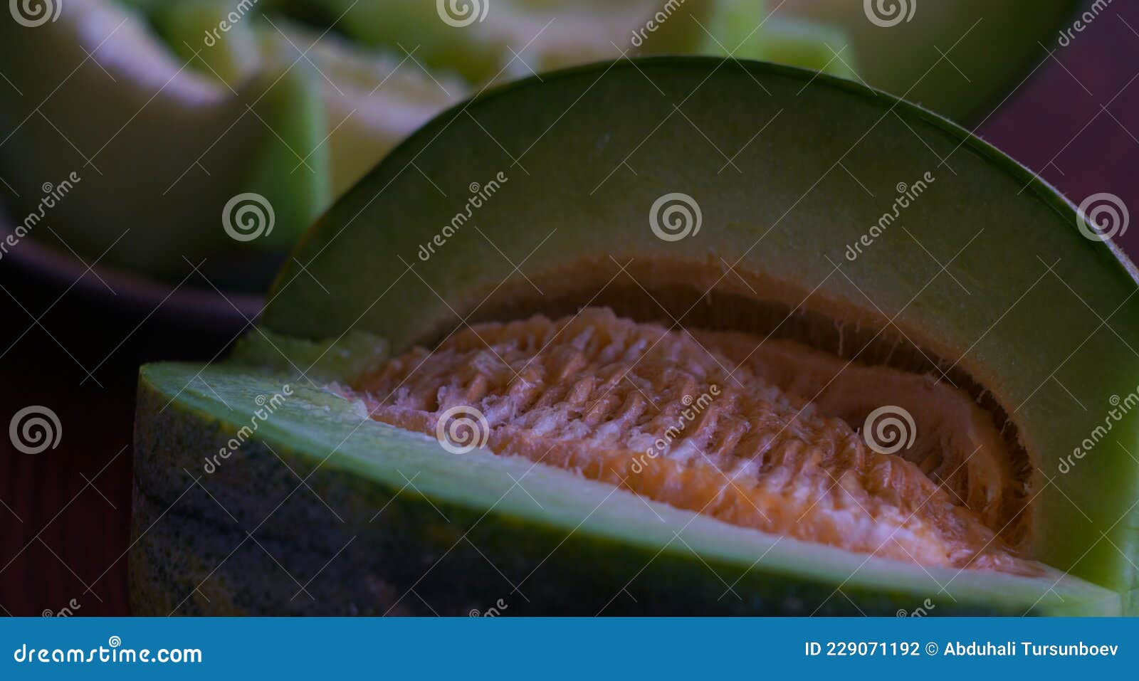 Round blue melons stock photo. Image of round, sweet - 229071192