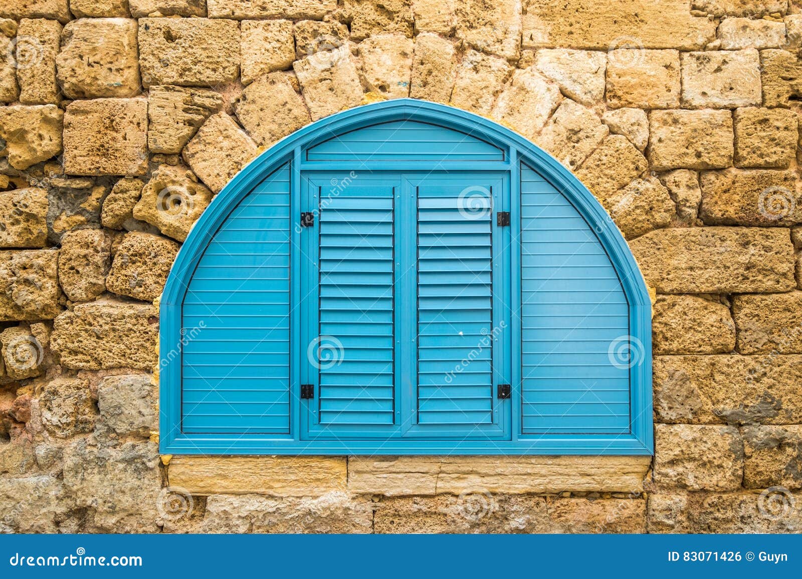 Round blue window stock photo. Image of closed, design - 83071426