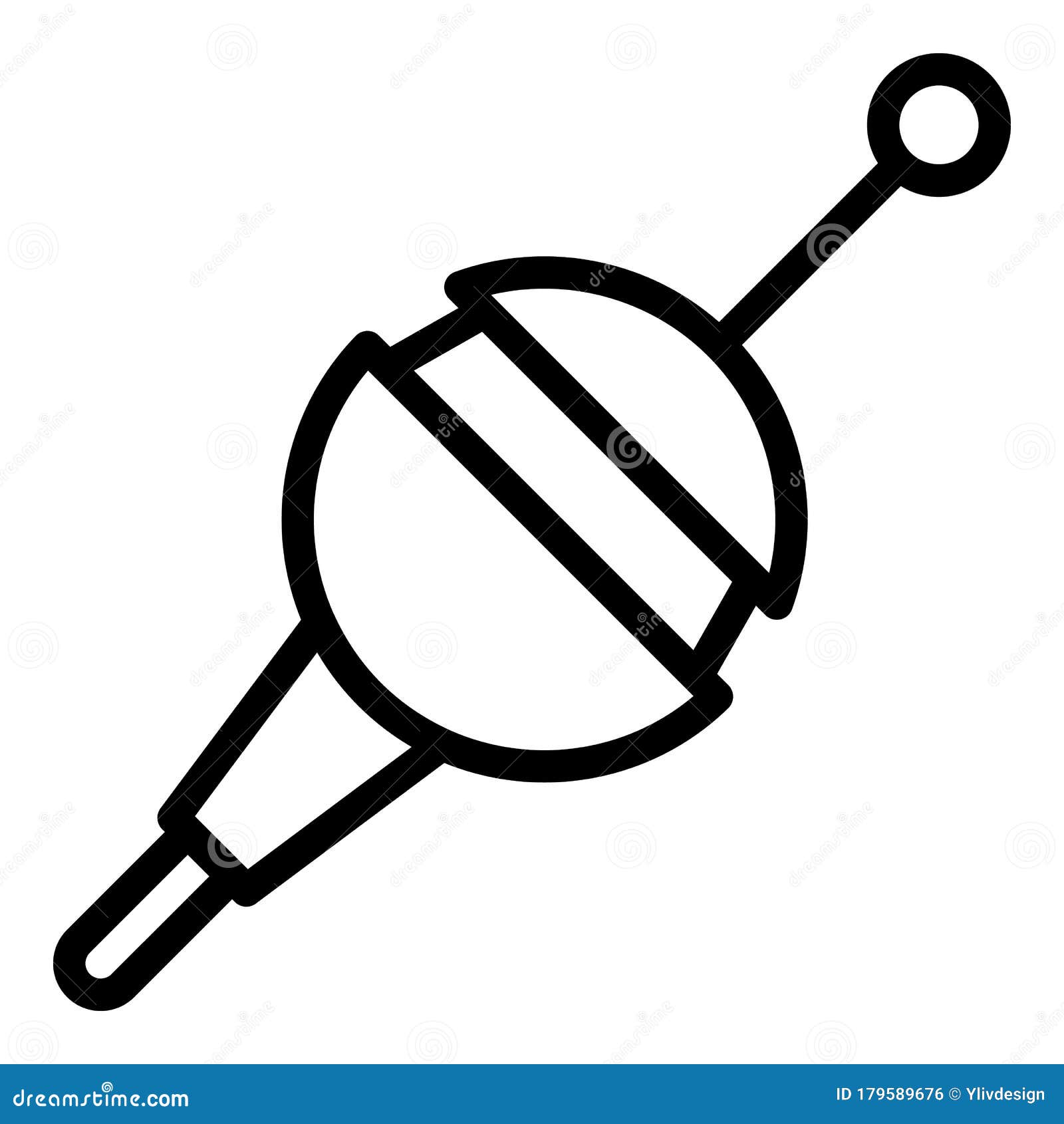 Round Bobber Icon, Outline Style Stock Vector - Illustration of angling ...