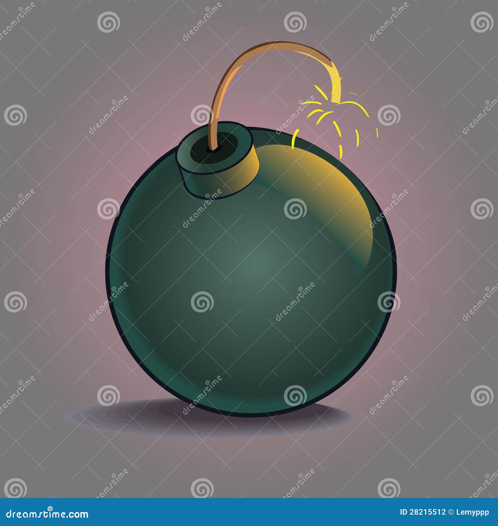 Round bomb stock illustration. Illustration of bomb, round - 28215512