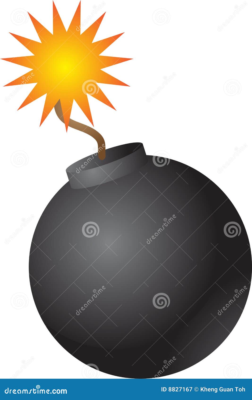 Round bomb stock illustration. Illustration of round, disaster - 8827167