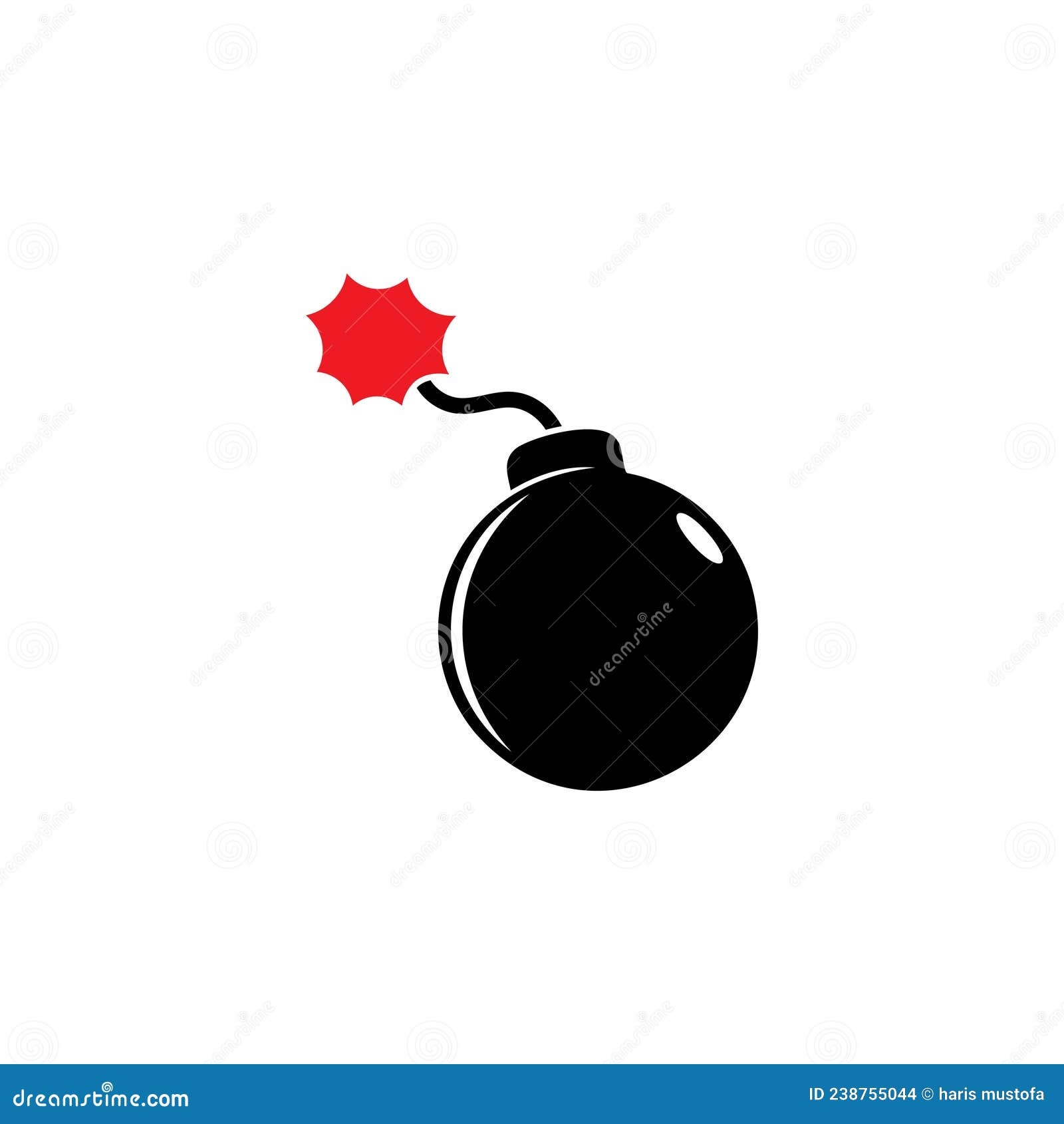 Round Bomb Icon Design Template Vector Isolated Stock Vector ...