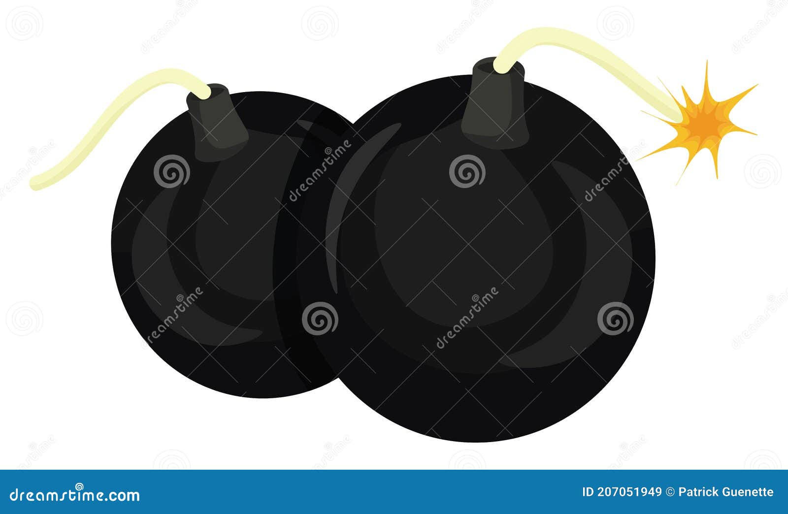 Round Bombs, Illustration, Vector Stock Vector - Illustration of ...
