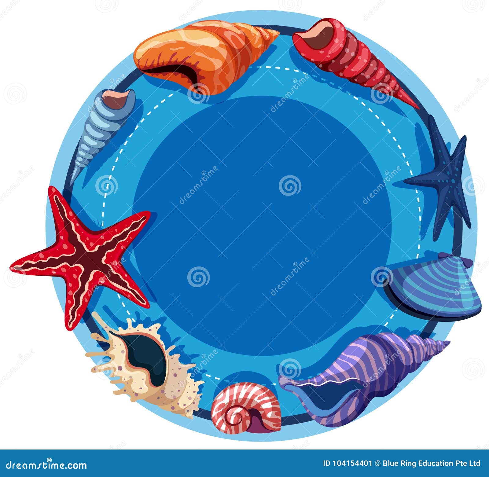 Starfish Border Clip Art
