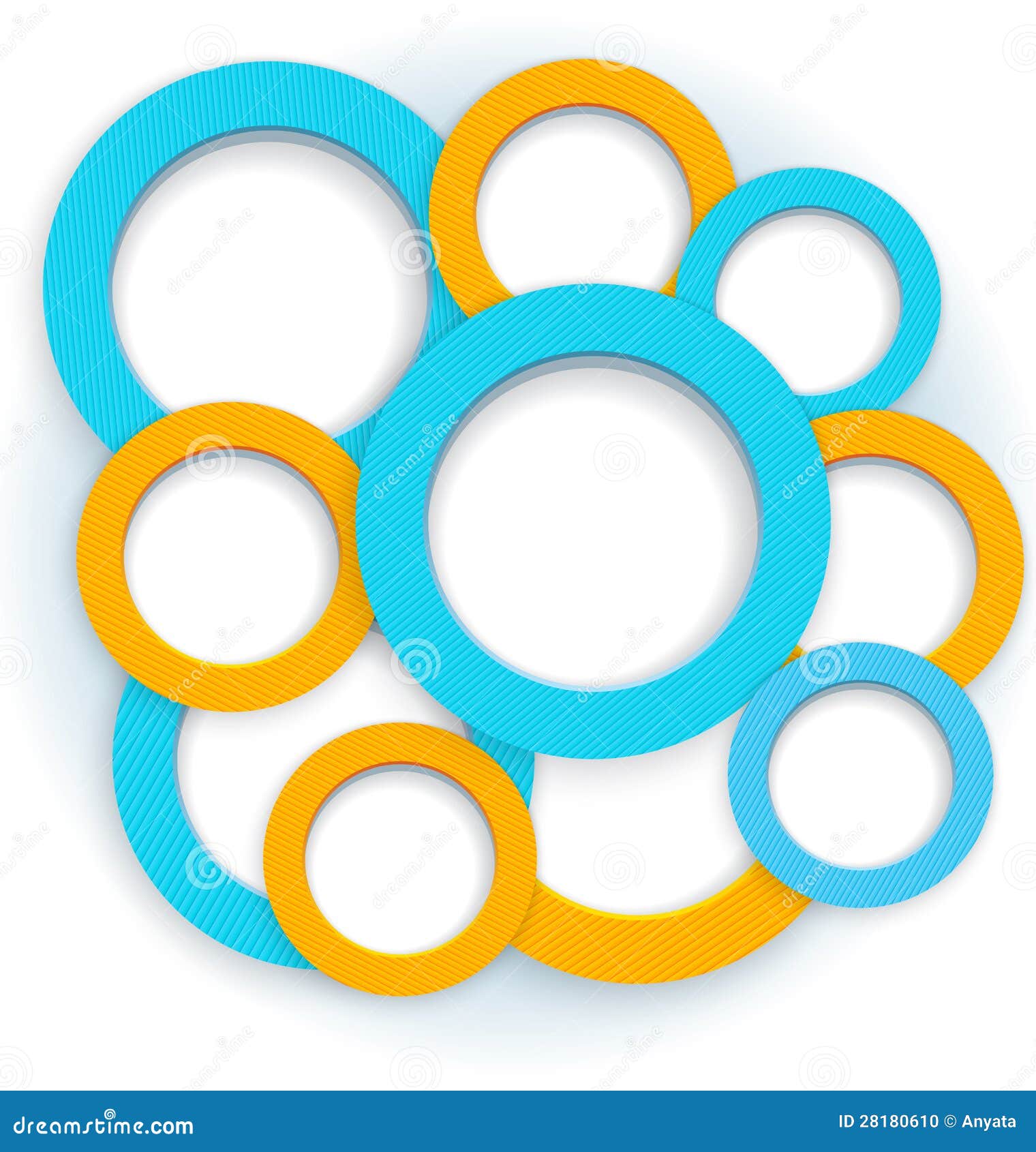 Round borders vector stock vector. Illustration of space - 28180610