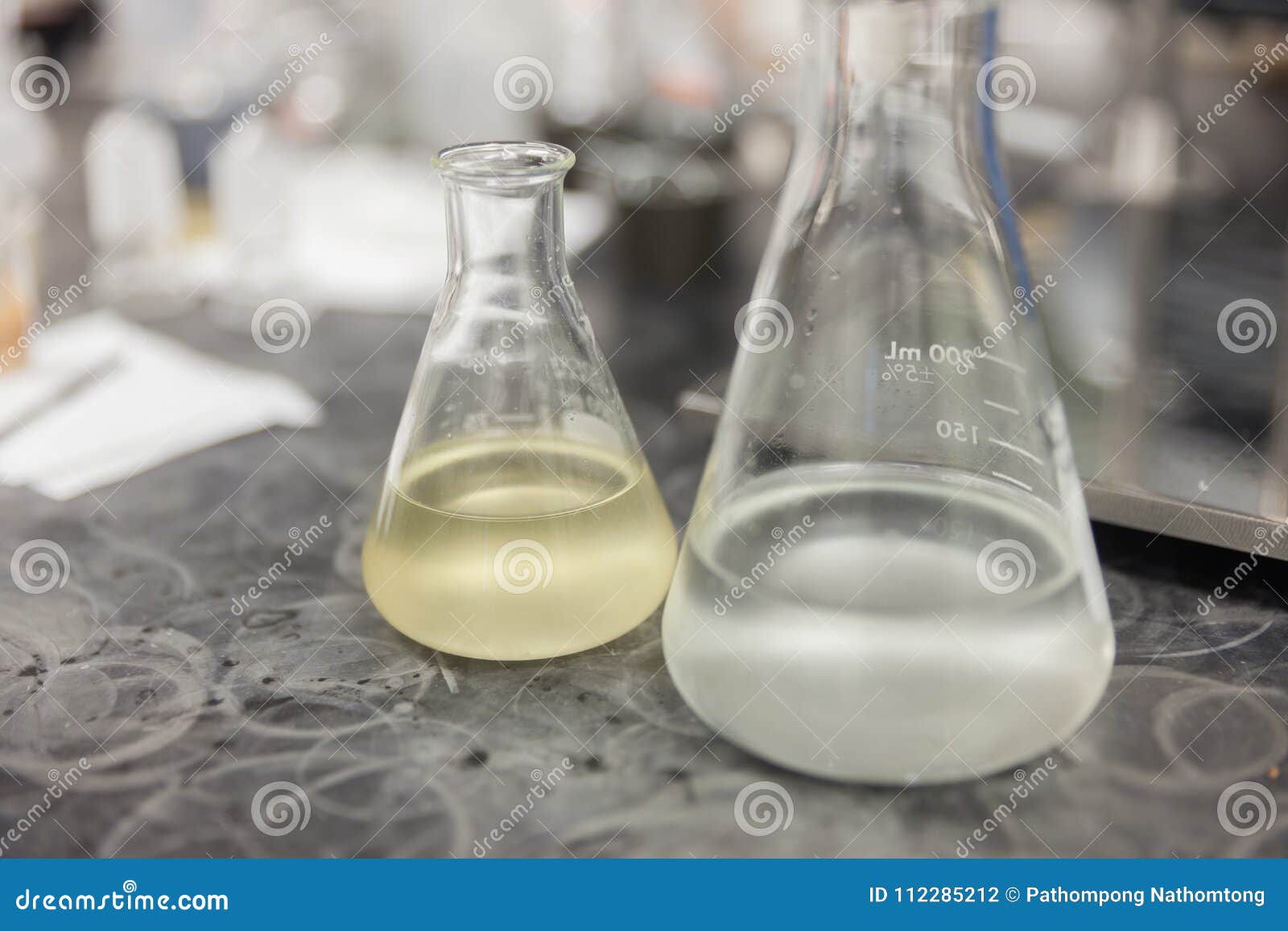 Round Bottom Flask and Burette Clamp Stock Photo - Image of orange ...