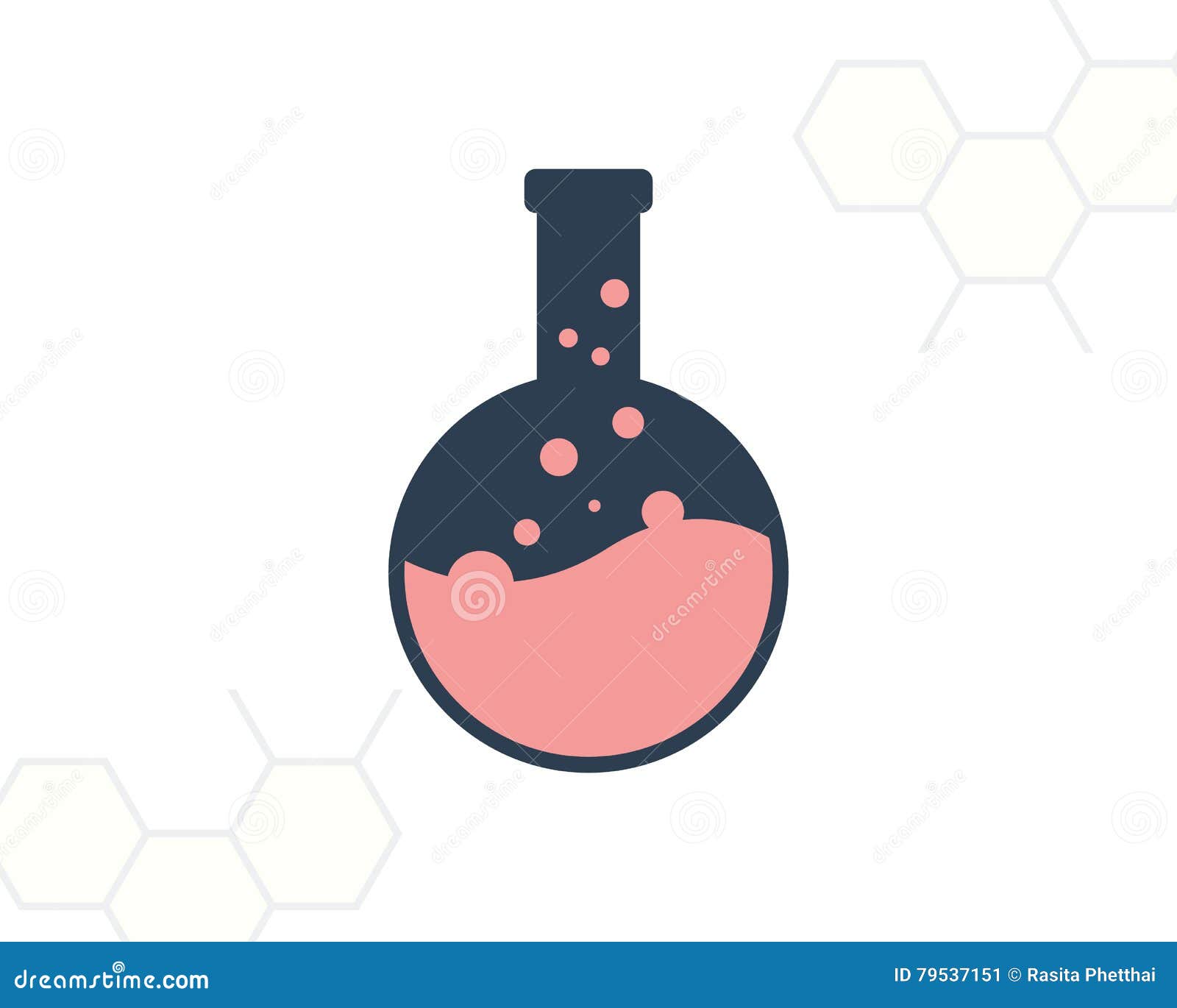 Round bottom flask stock vector. Illustration of laboratory - 79537151