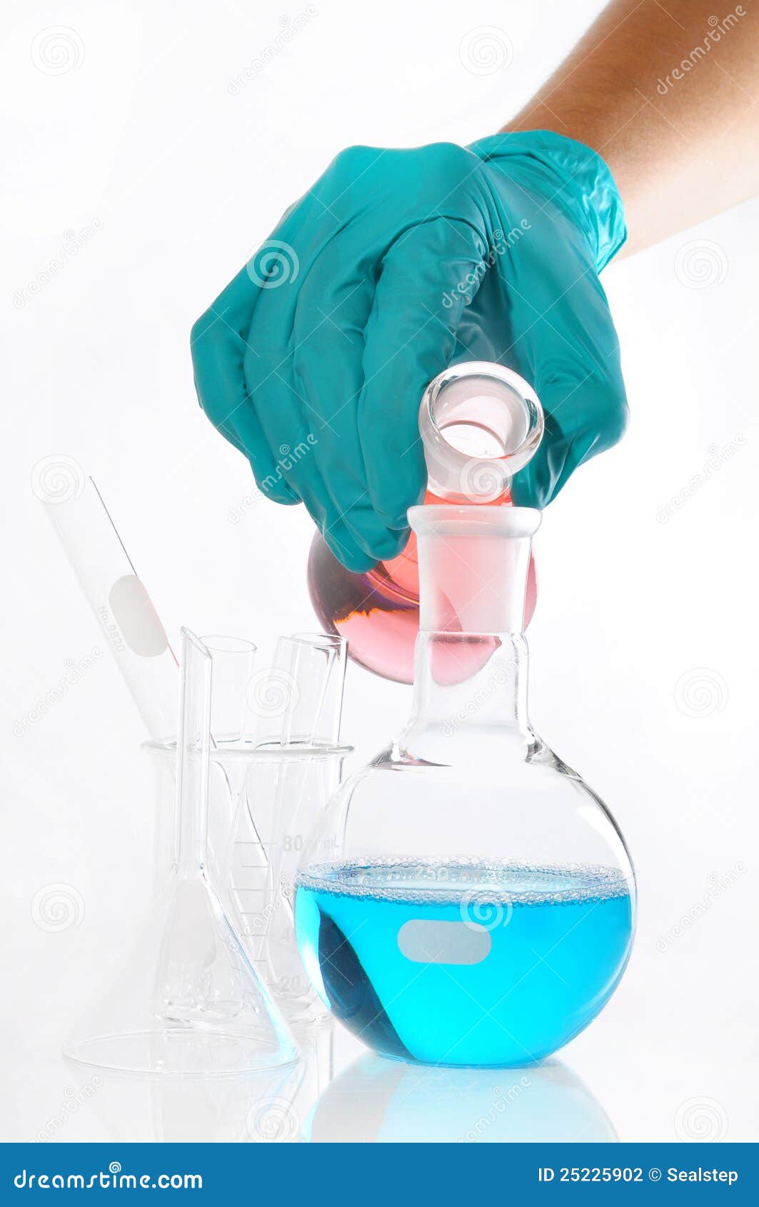 Round-bottom Flask and Flask Stock Photo - Image of medicine ...