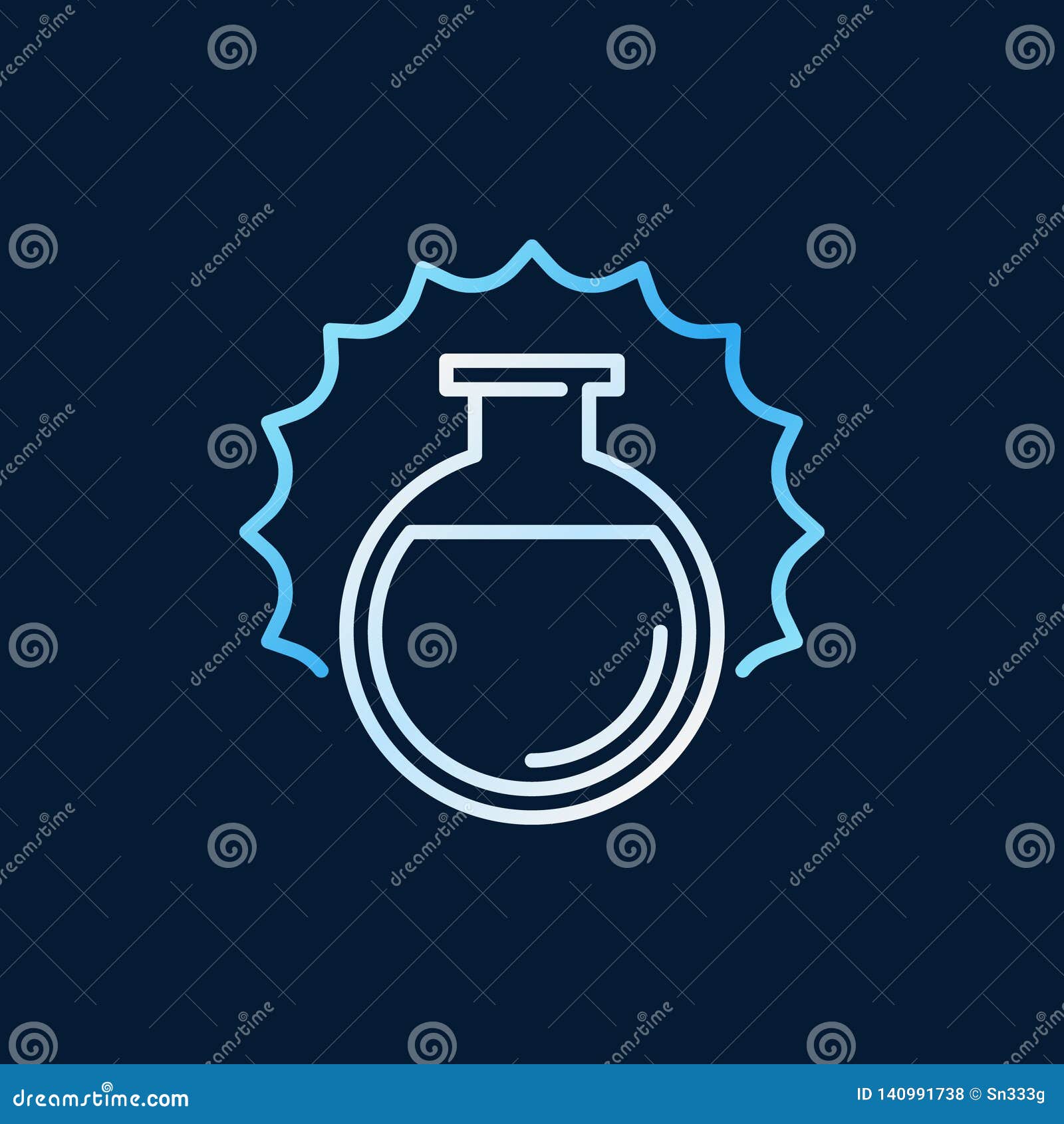 Set Of Flask Lab Outline Clipart Illustrations Cartoon Vector ...