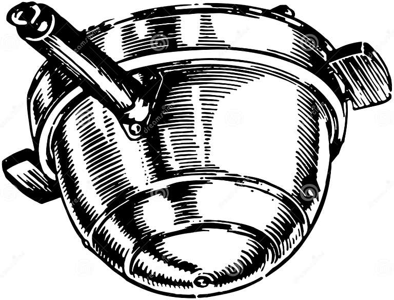 Round Bottom Pot stock vector. Illustration of nostalgia - 42095253