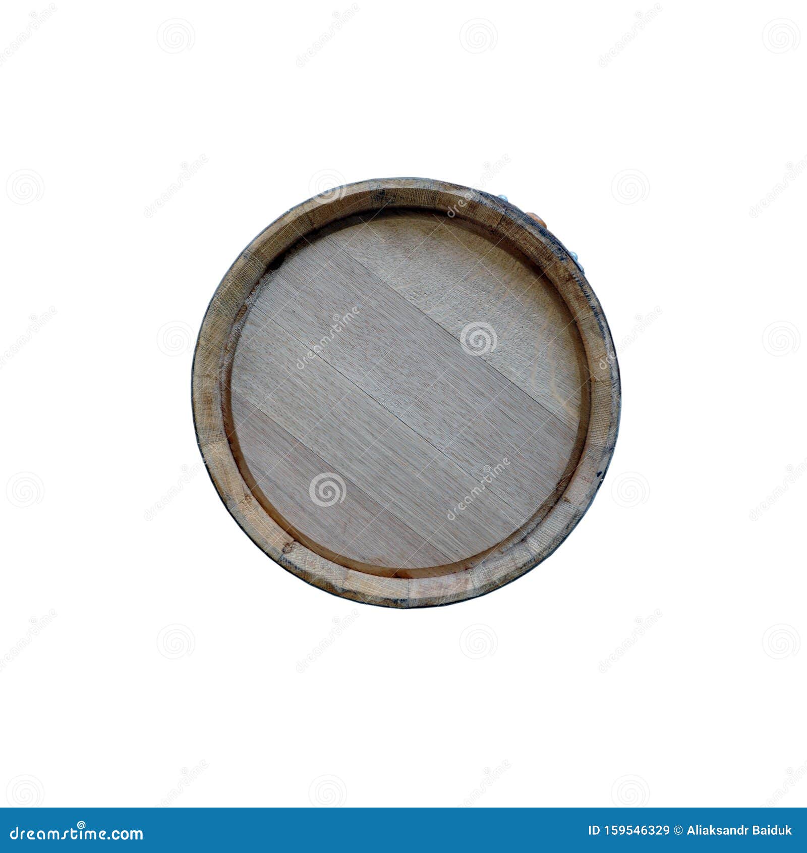 The Round Bottom of a Wooden Oak Barrel Stock Image - Image of natural ...