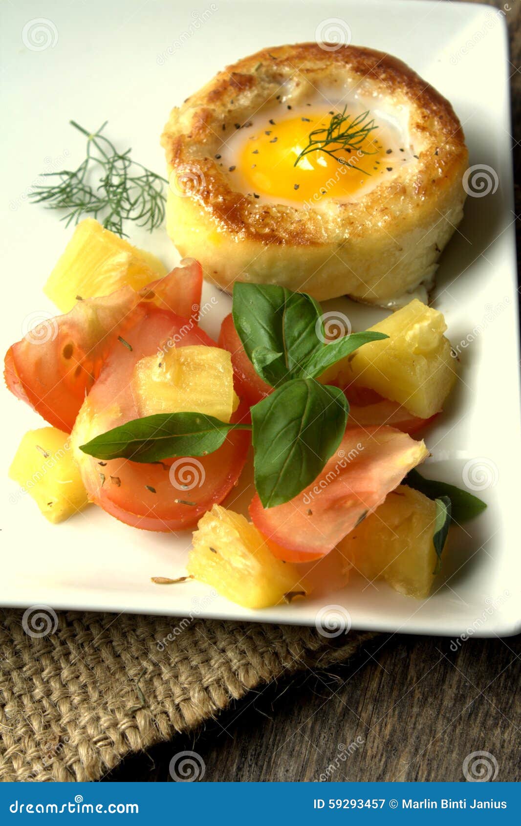 Round Bread Bun with Egg Inside Bun Stock Image - Image of english ...