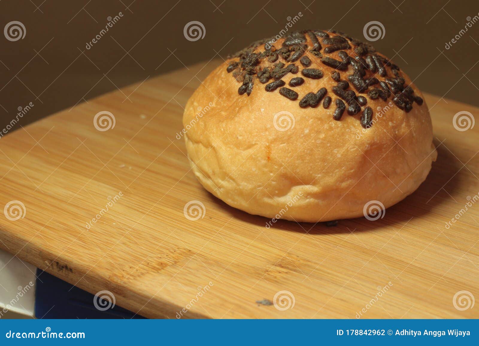 Medium Bread Bakery Choco Flavour in the Wood Stock Photo - Image of ...