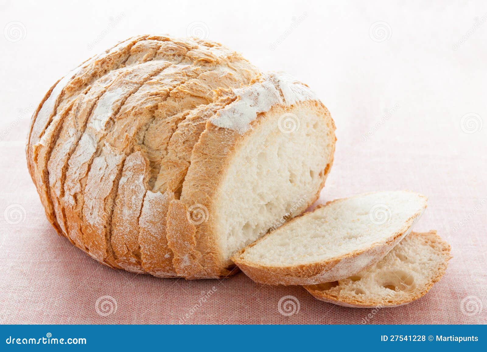 Round bread cut stock photo. Image of crust, grain, white - 27541228