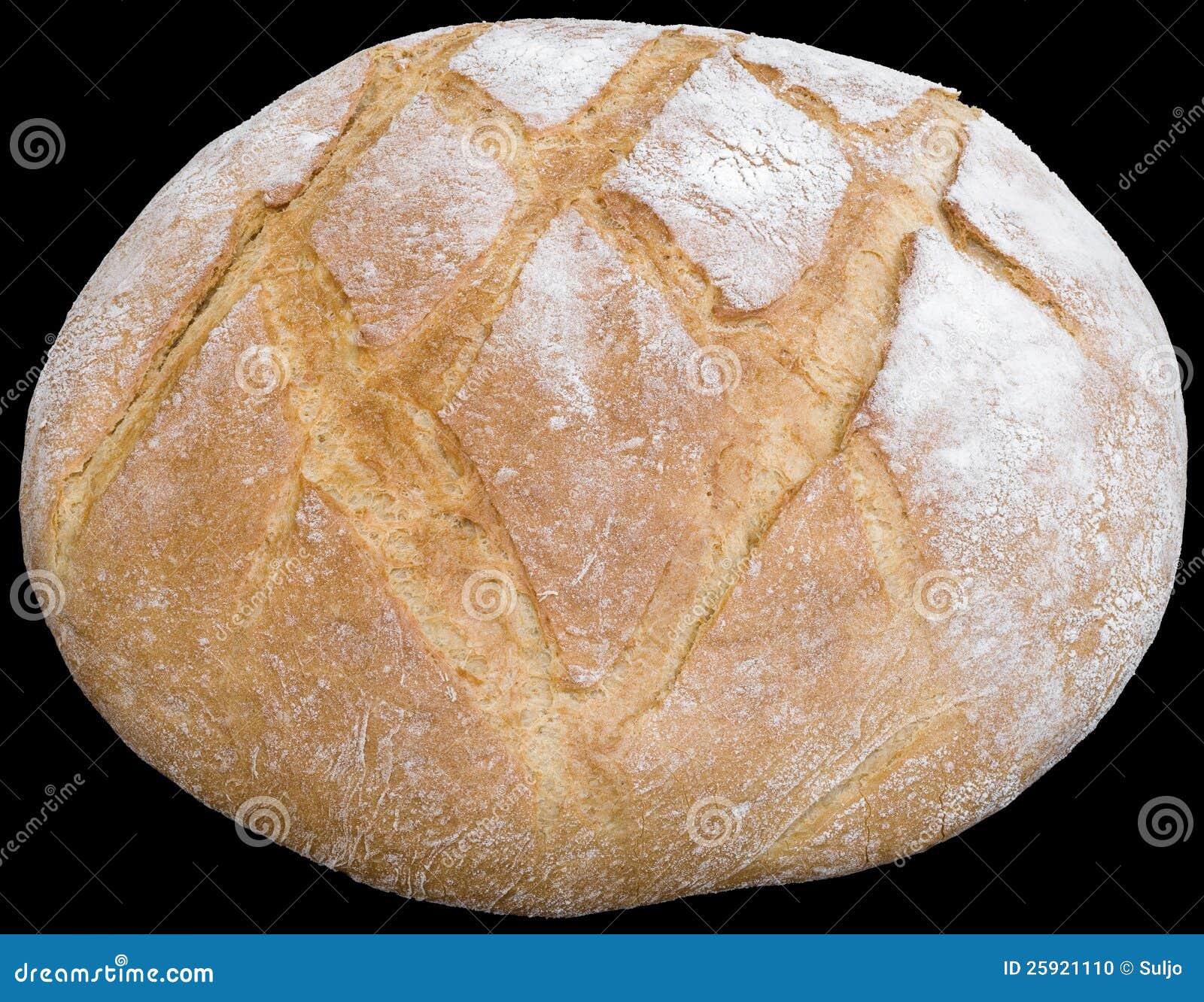Round Bread Cutout stock photo. Image of food, cutout - 25921110