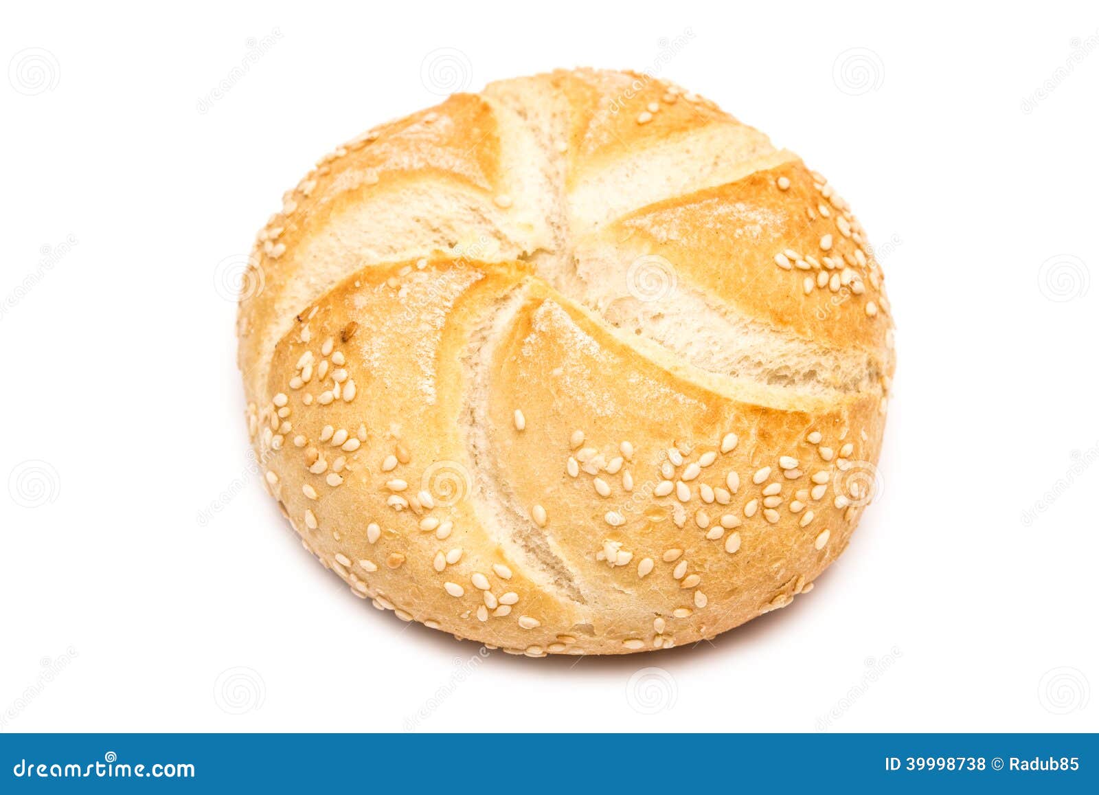 Round Bread Isolated stock photo. Image of flour, baked - 39998738