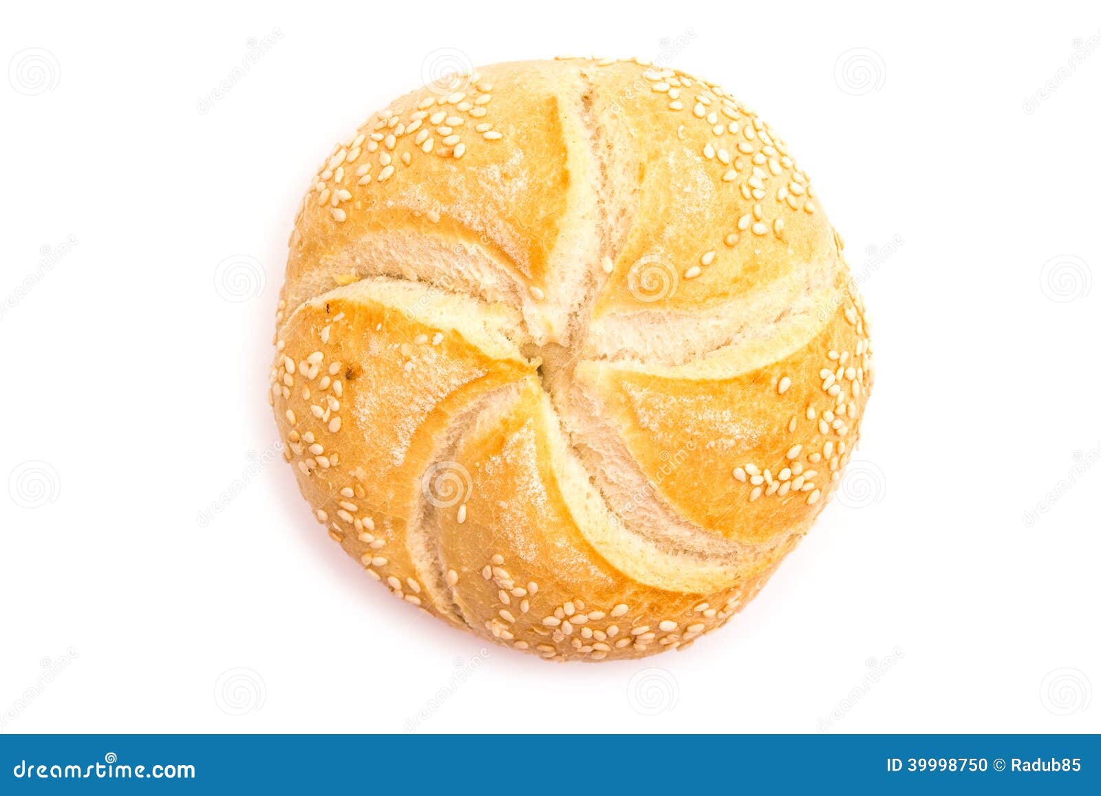Round Bread Isolated stock photo. Image of close, bread - 39998750