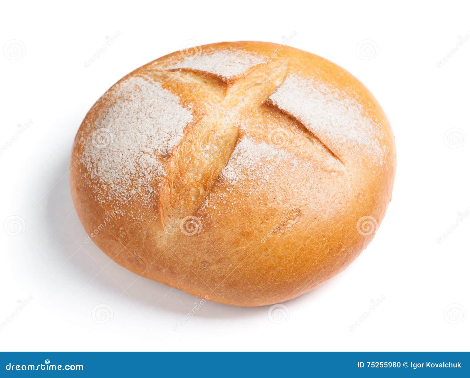 Round bread stock photo. Image of circle, round, object - 75255980