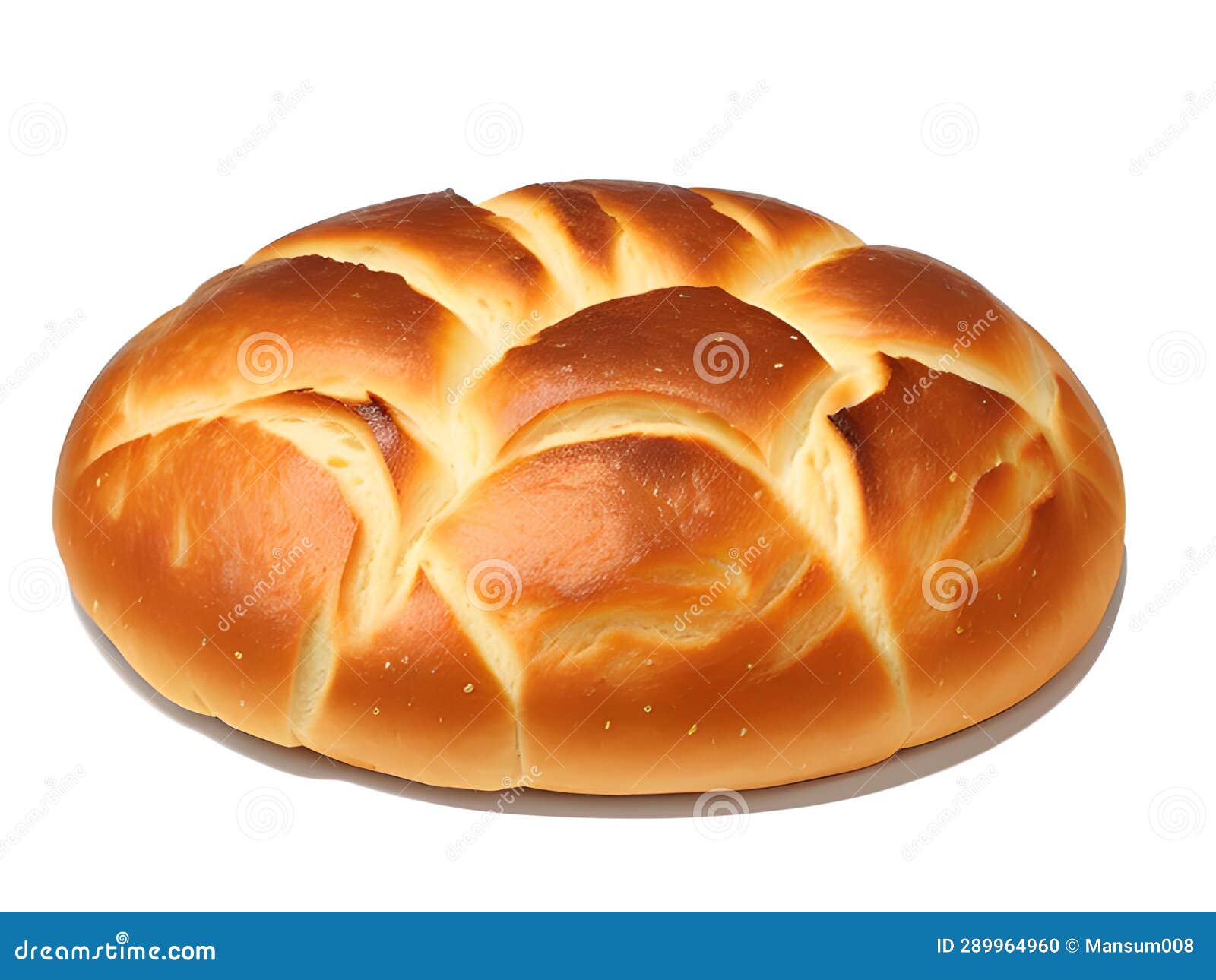 Round Bread with Sesame Seeds, Ai Generated Stock Illustration ...