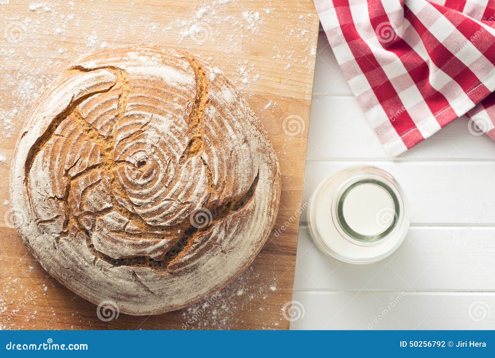 Round bread stock photo. Image of meal, round, gourmet - 50256792