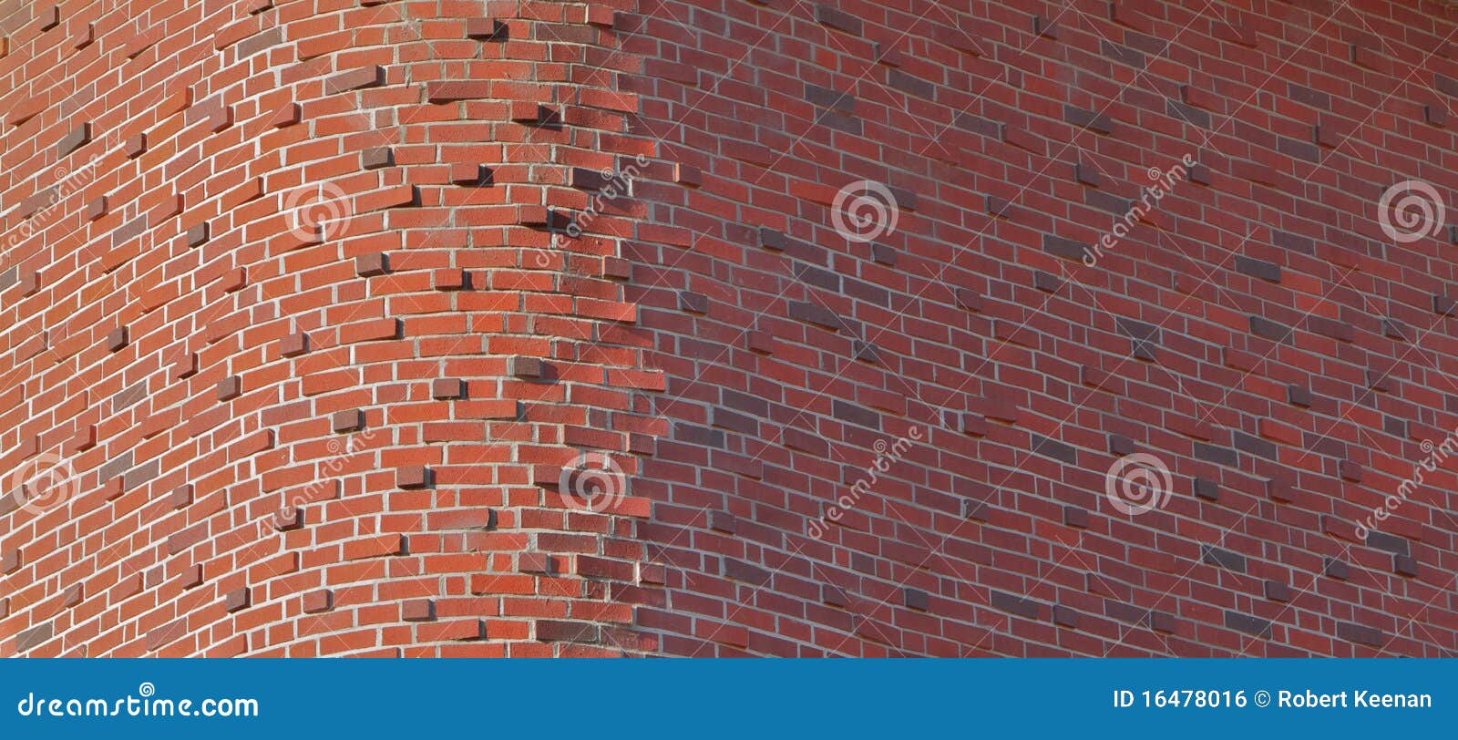 Round Brick Corner Horizontal Stock Photo - Image of architecture ...
