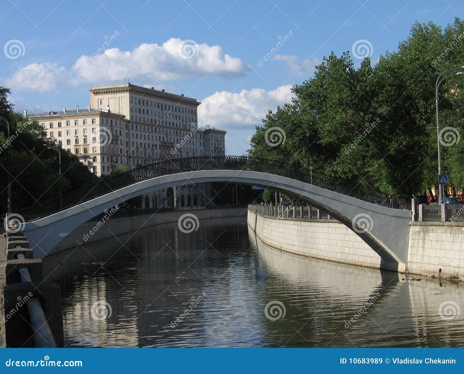 Round bridge stock image. Image of glass, europe, cloud - 10683989