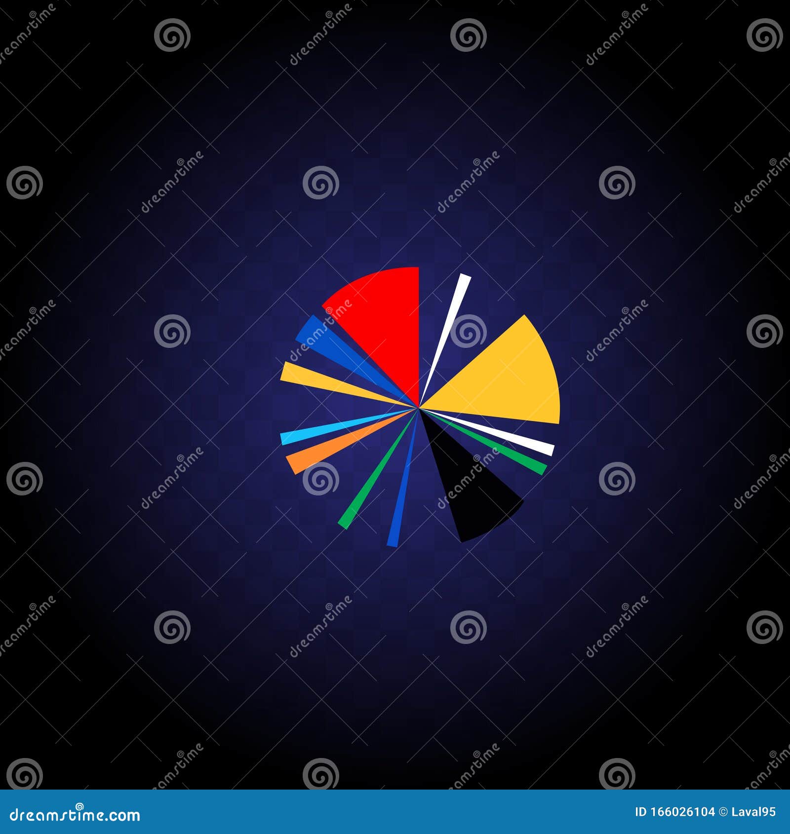 Round Bright Radiant Circle, Vector Stock Illustration - Illustration ...