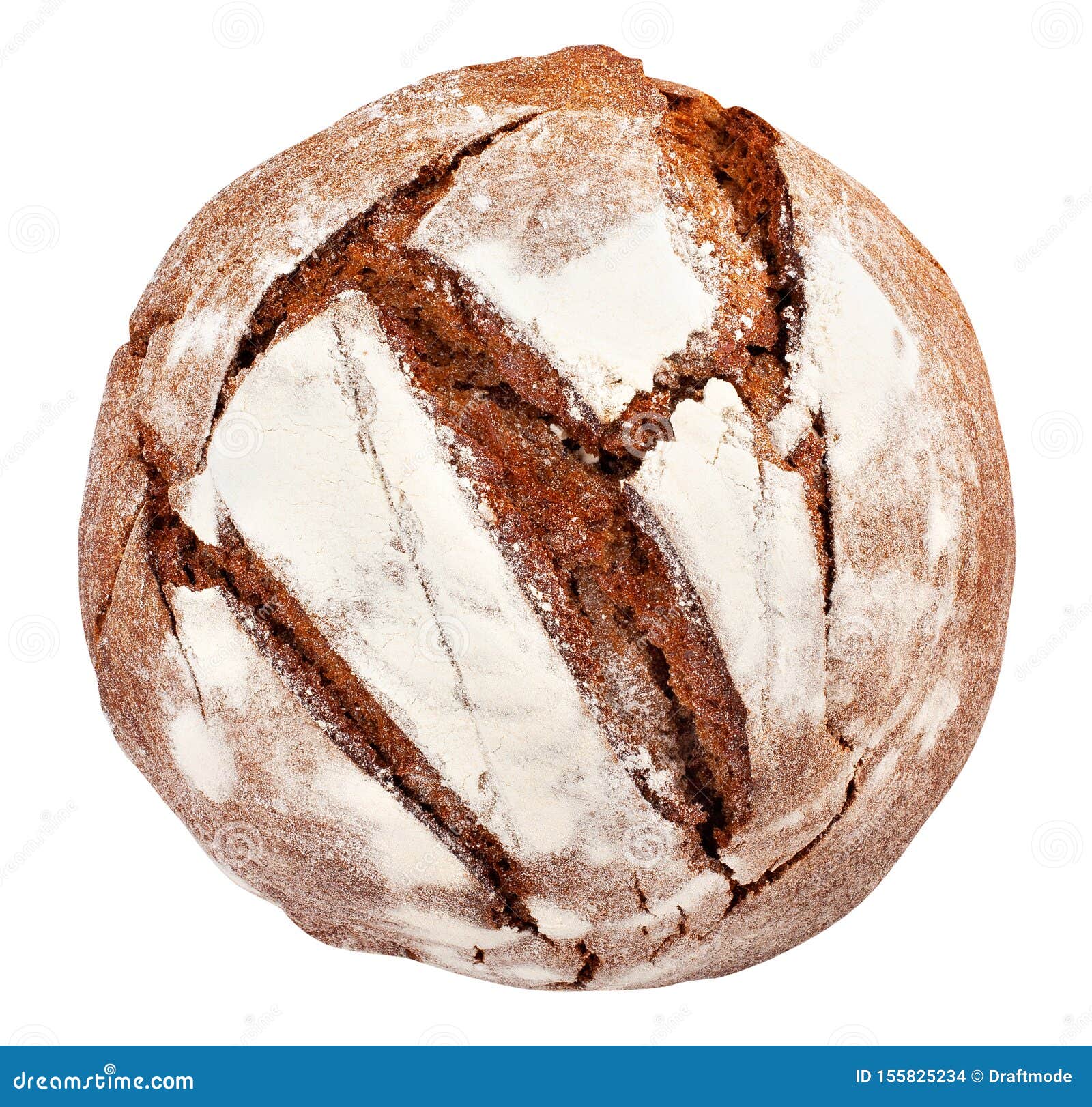 Round brown bread stock photo. Image of bakery, clipping - 155825234