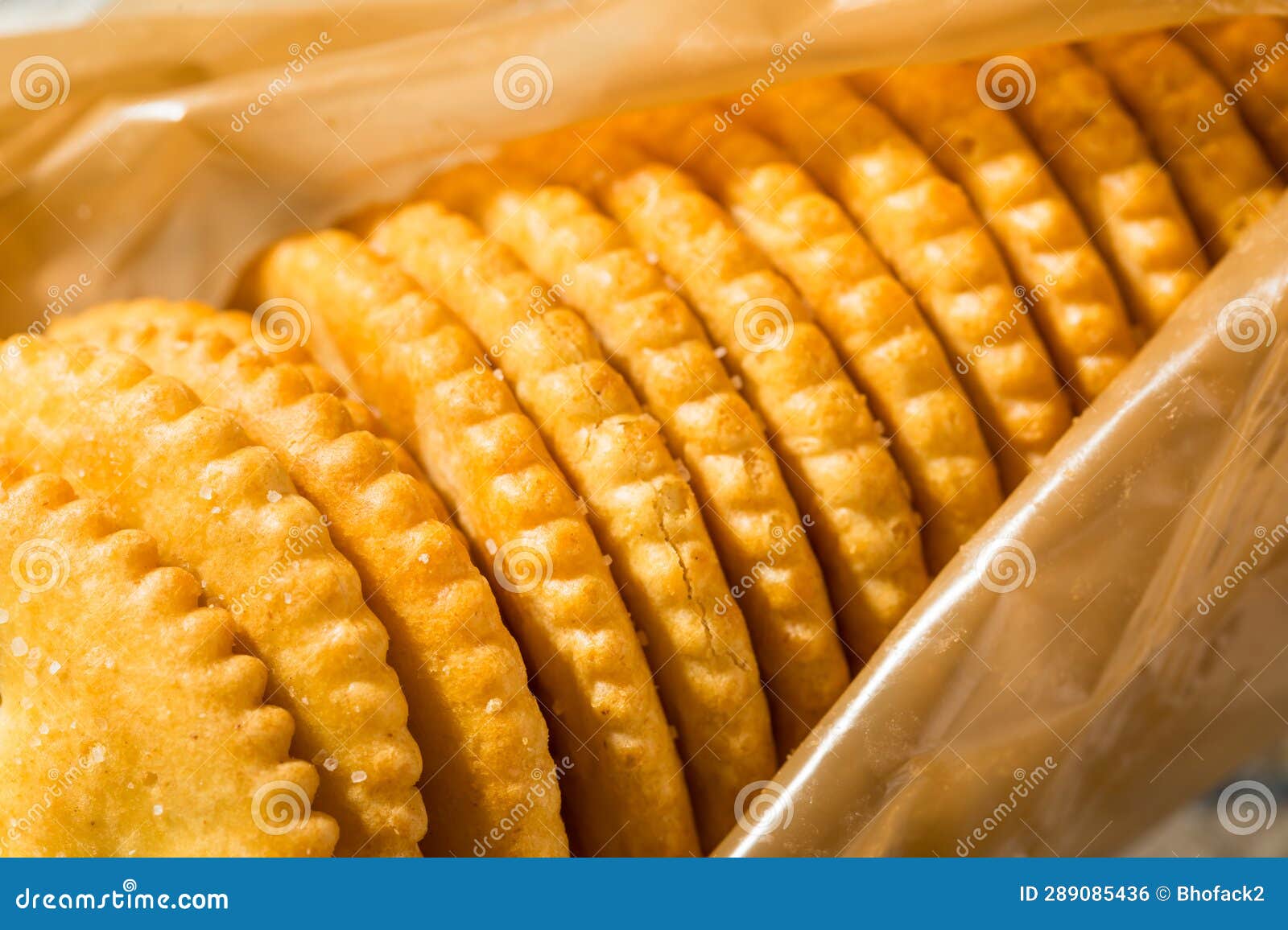 Round Brown Healthy Crackers Stock Photo - Image of gourmet, round ...