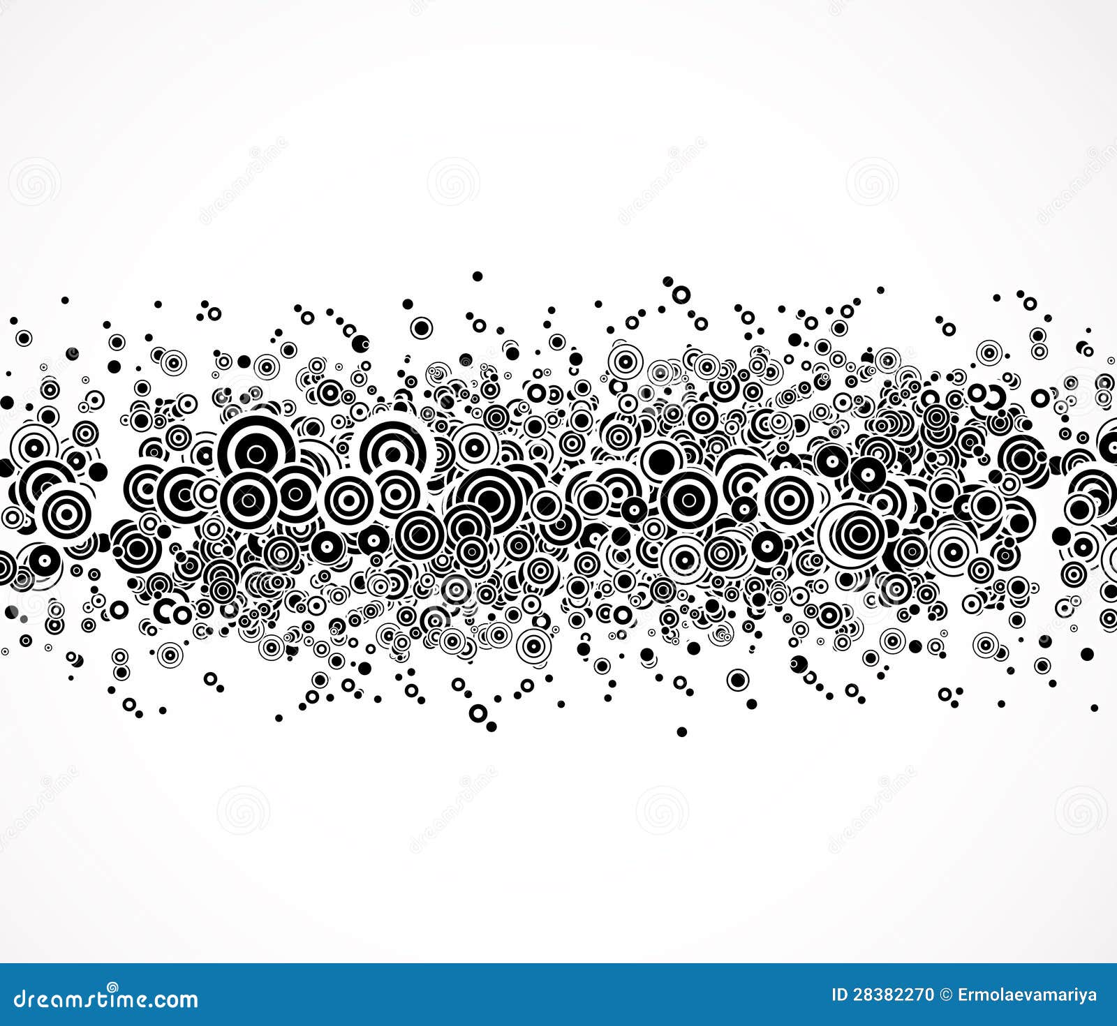 Round Bubbles Pattern. Vector Stock Vector - Illustration of abstract ...