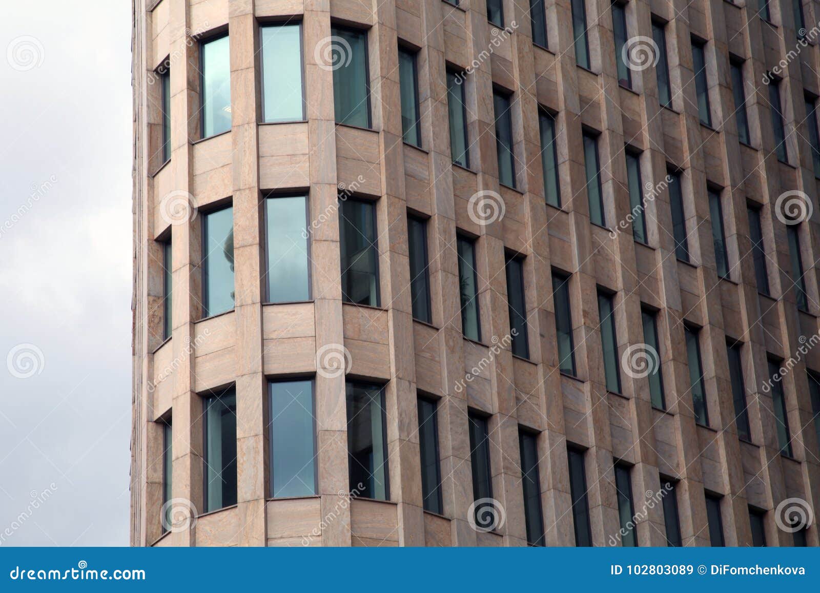 Round Building of Brown Stone Stock Image - Image of goriontal, metal ...