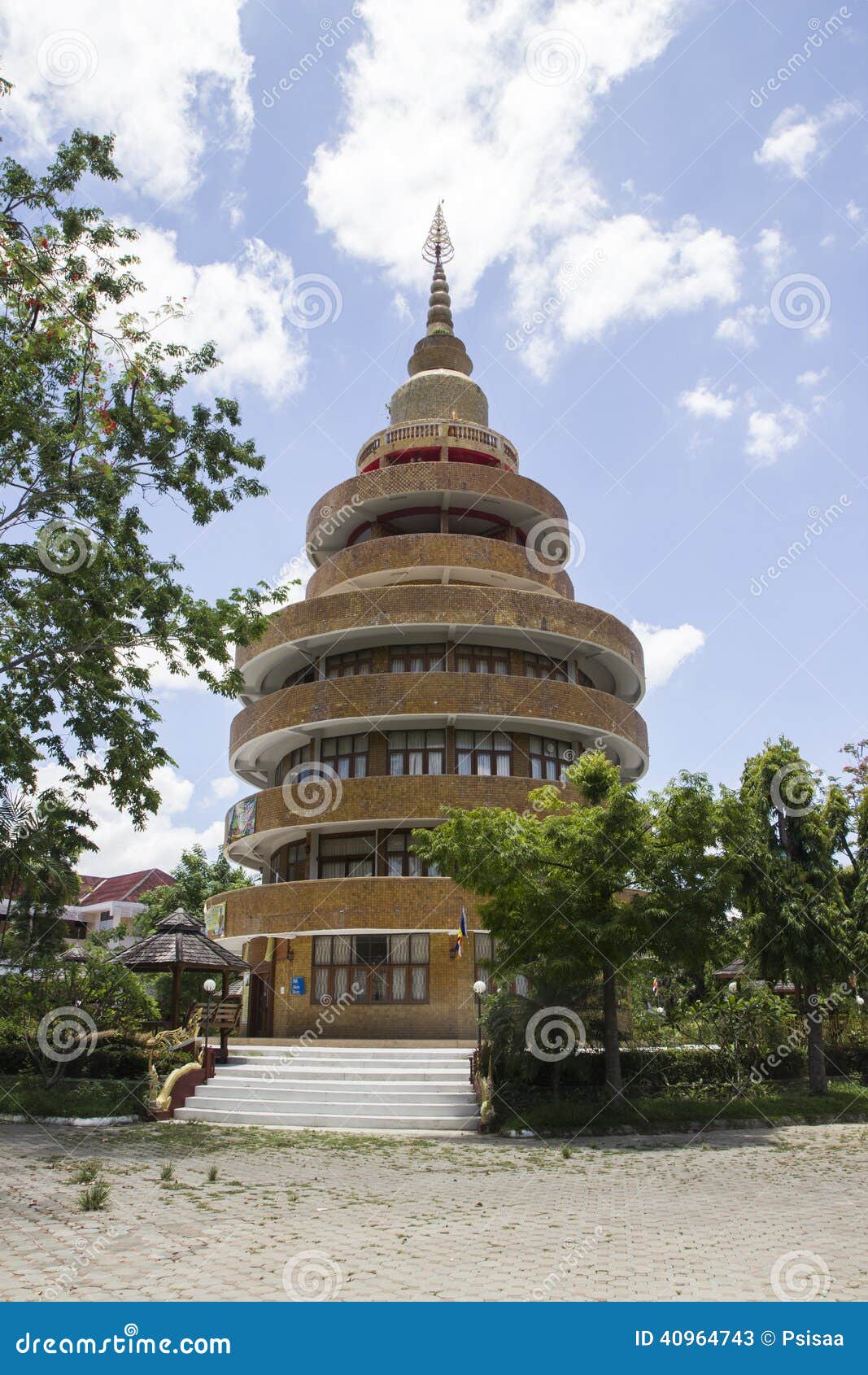 Round building pagoda stock image. Image of lanna, chiangmai - 40964743