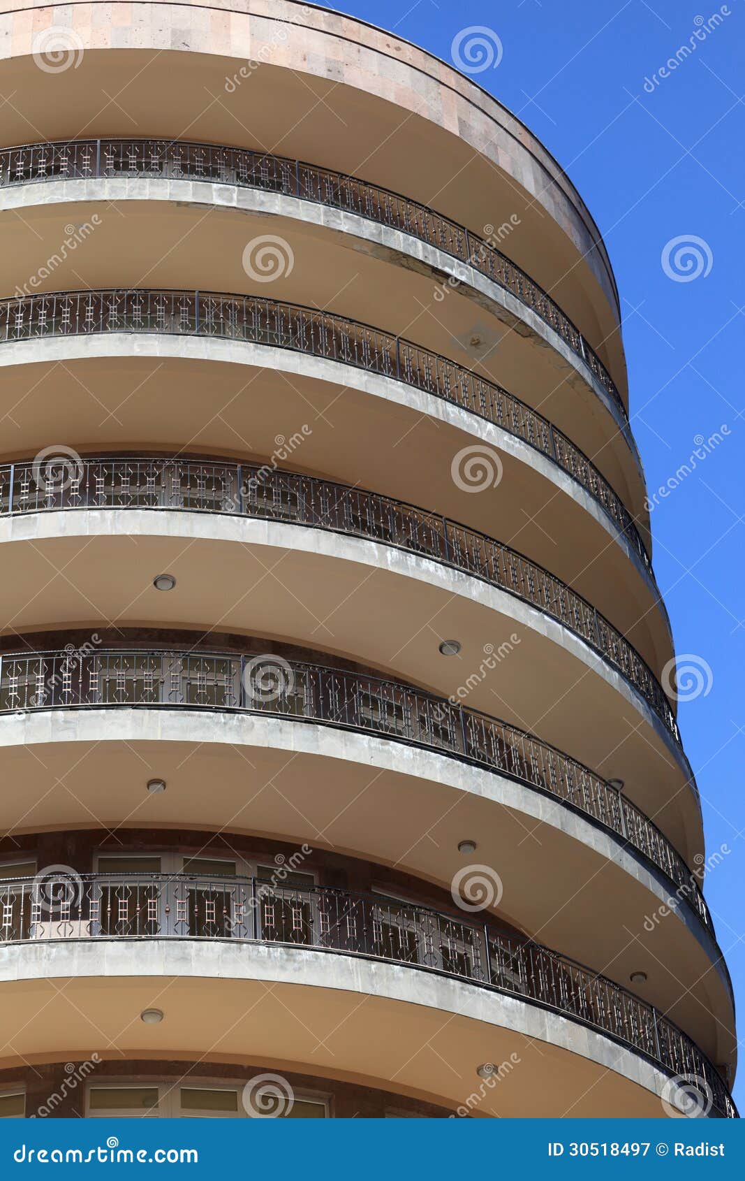 Round building stock image. Image of building, metal - 30518497