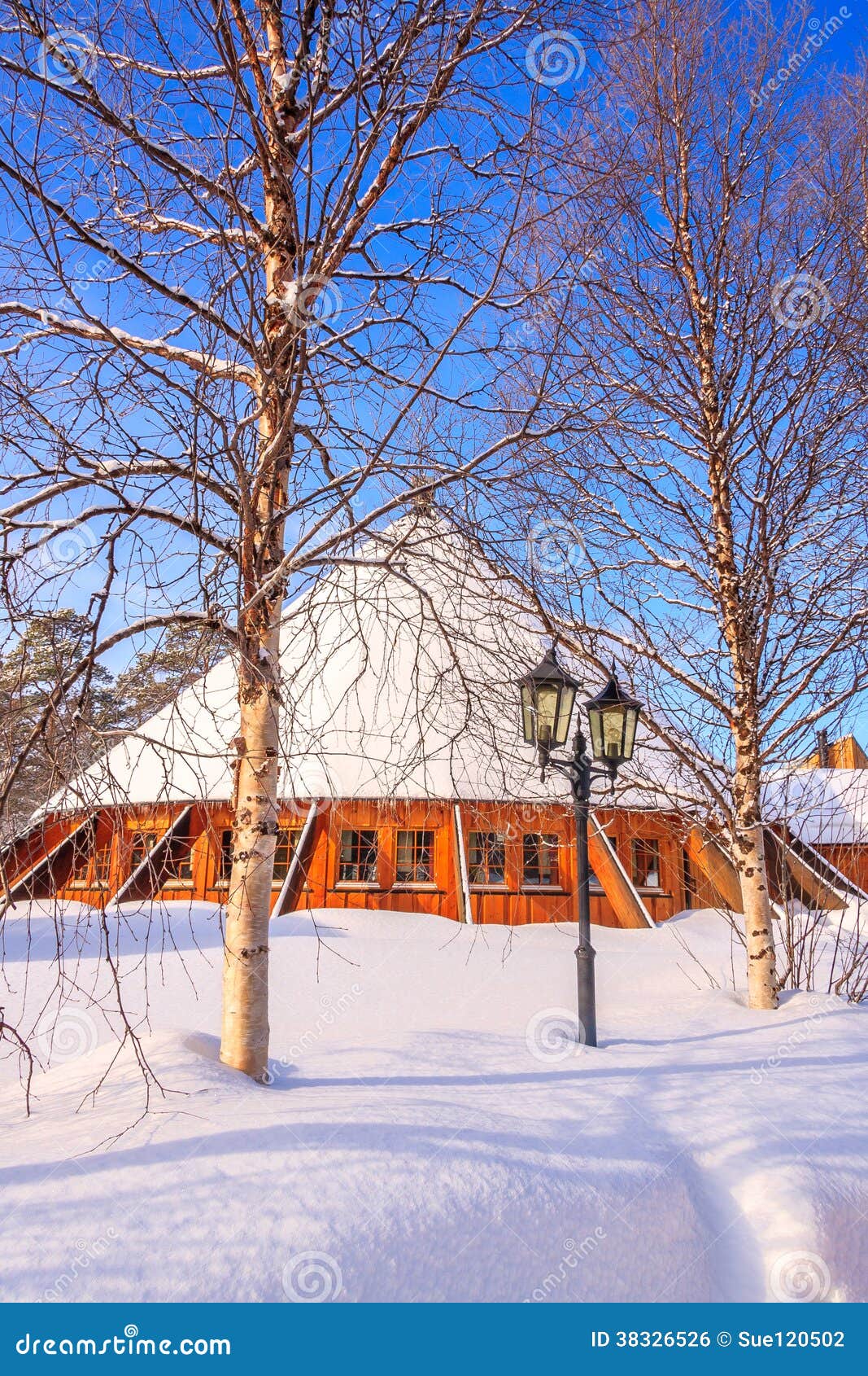 Round Buildings in the Snow Stock Photo - Image of buildings, round ...