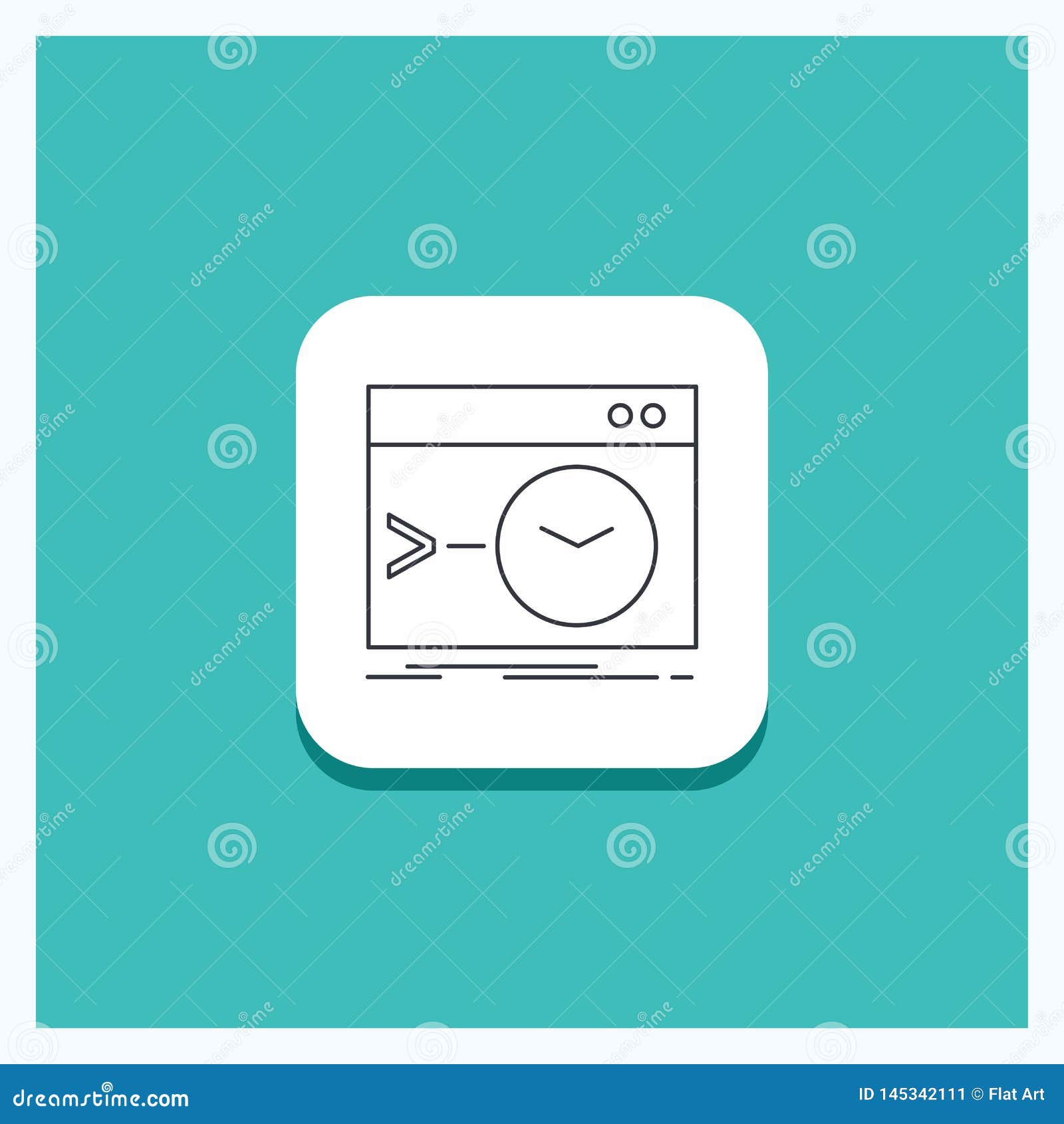 Round Button for Admin, Command, Root, Software, Terminal Line Icon ...