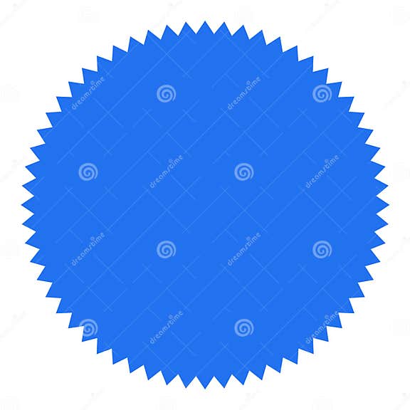 Round Button with Blue Color Stock Illustration - Illustration of batch ...