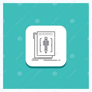 Round Button for Code, Edit, Editor, Language, Program Line Icon ...