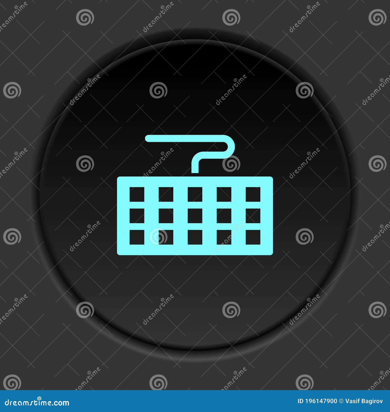 Round Button Icon, Keyboard, Computer. Button Banner Round, Badge ...